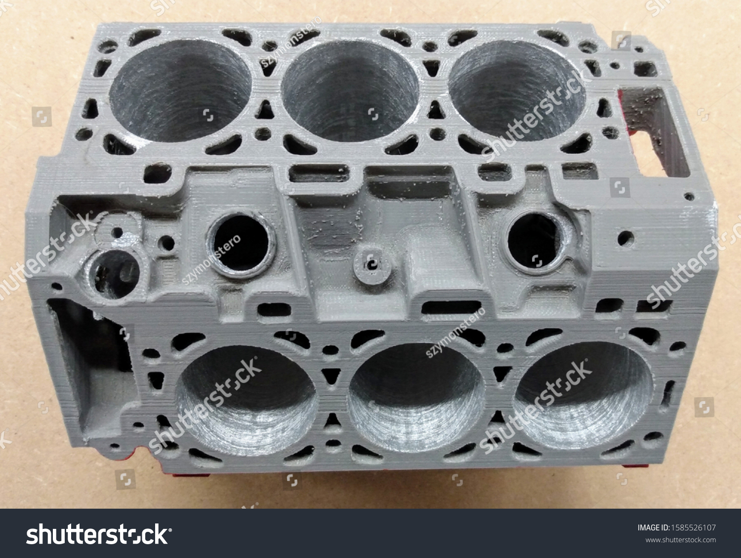 3d Printed Engine Block Model Stock Photo 1585526107 | Shutterstock