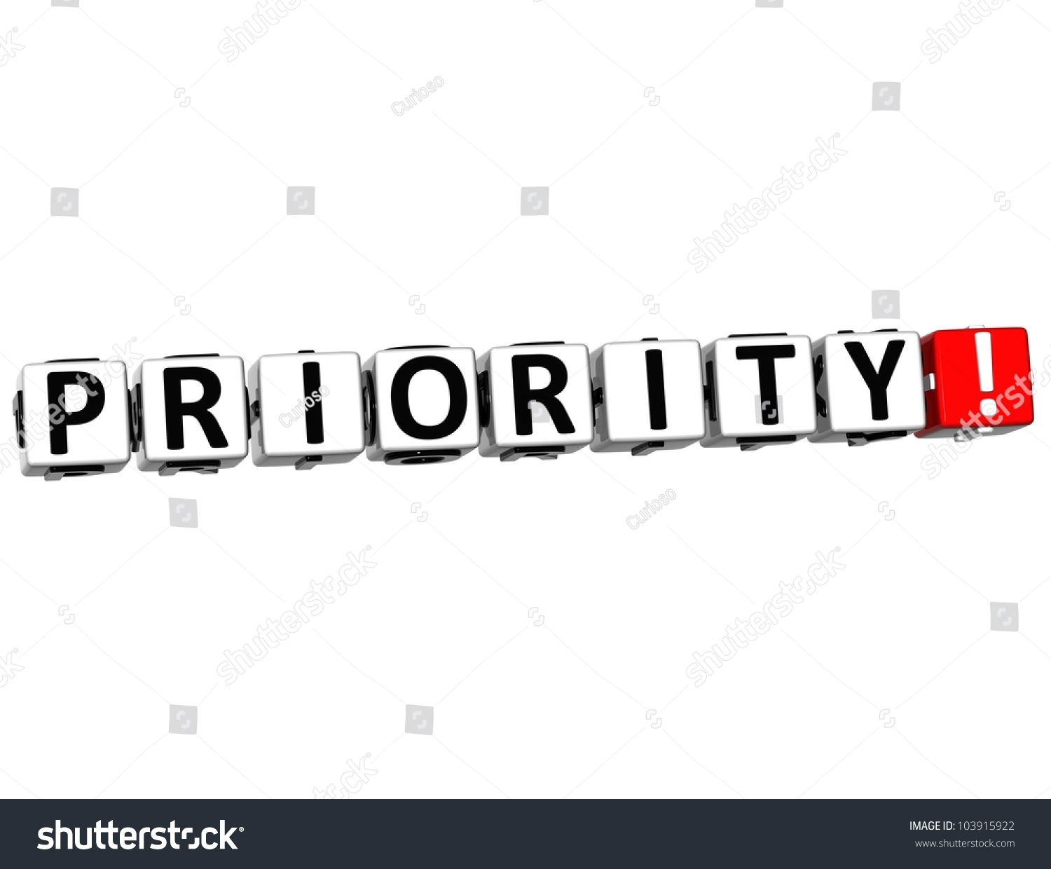 3d Priority Button On White Background Stock Illustration 103915922 ...