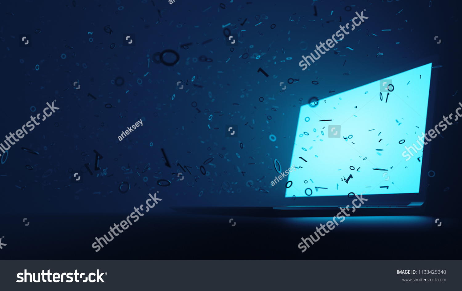 3d Render Abstract Technology Background Light Stock Illustration ...