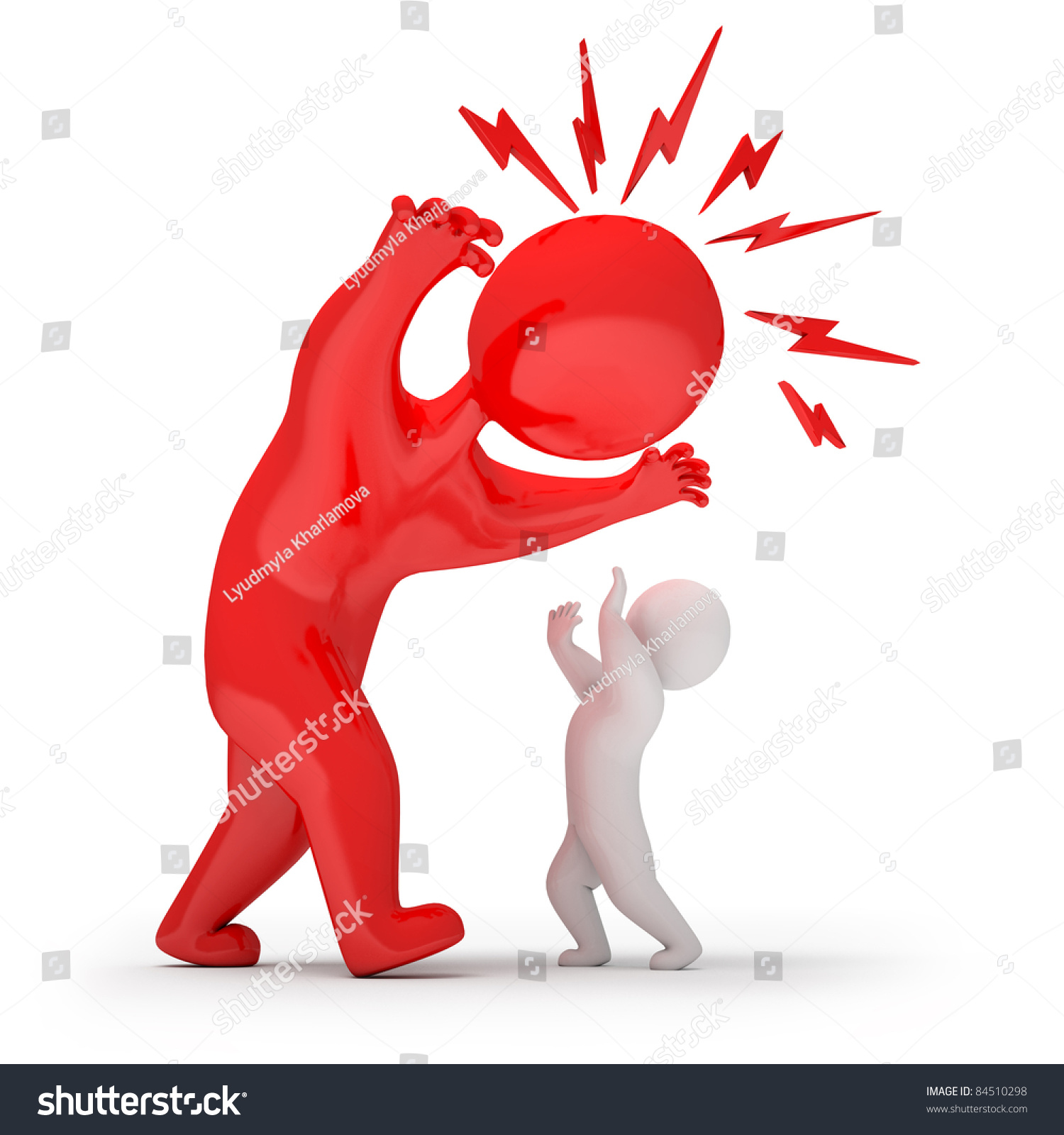 3d Render Aggression Stock Photo 84510298 : Shutterstock