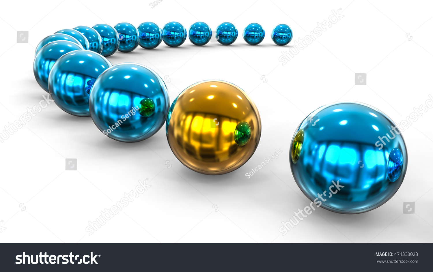 3d Render Image Representing Unique Concept Stock Illustration 474338023