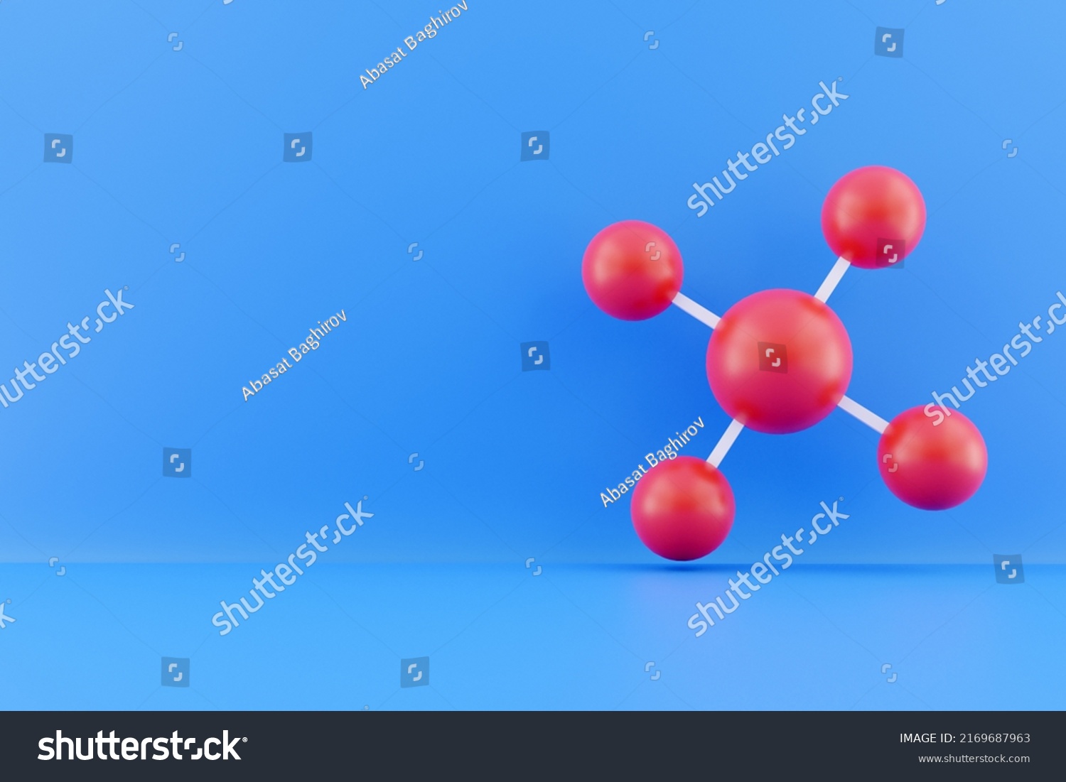 3d Render Molecule 3d Rendering Molecule Stock Illustration 2169687963 ...