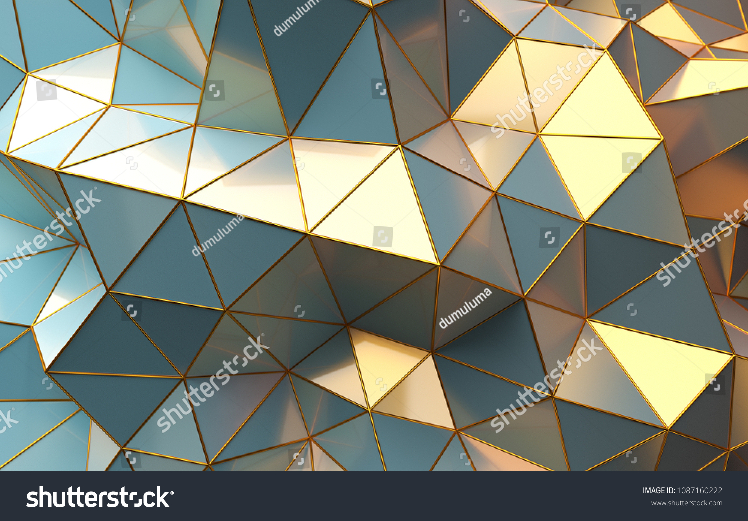 3d Render Triangular Geometric Shapes Pyramid 스톡 일러스트 1087160222 ...