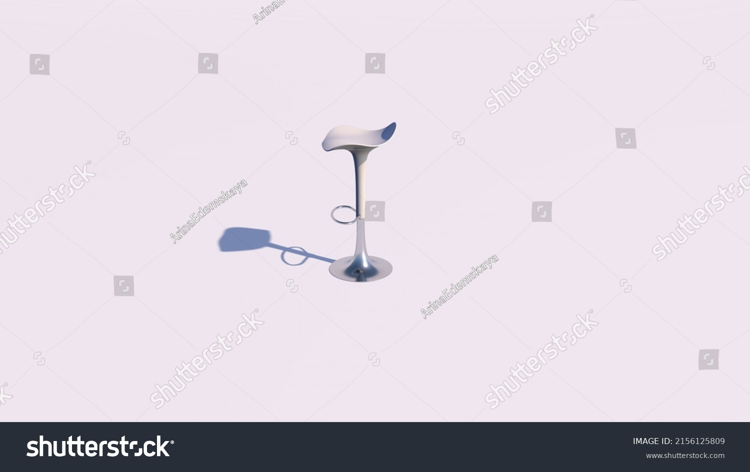 3d Rendering Bar Stool Model Stock Illustration 2156125809 | Shutterstock