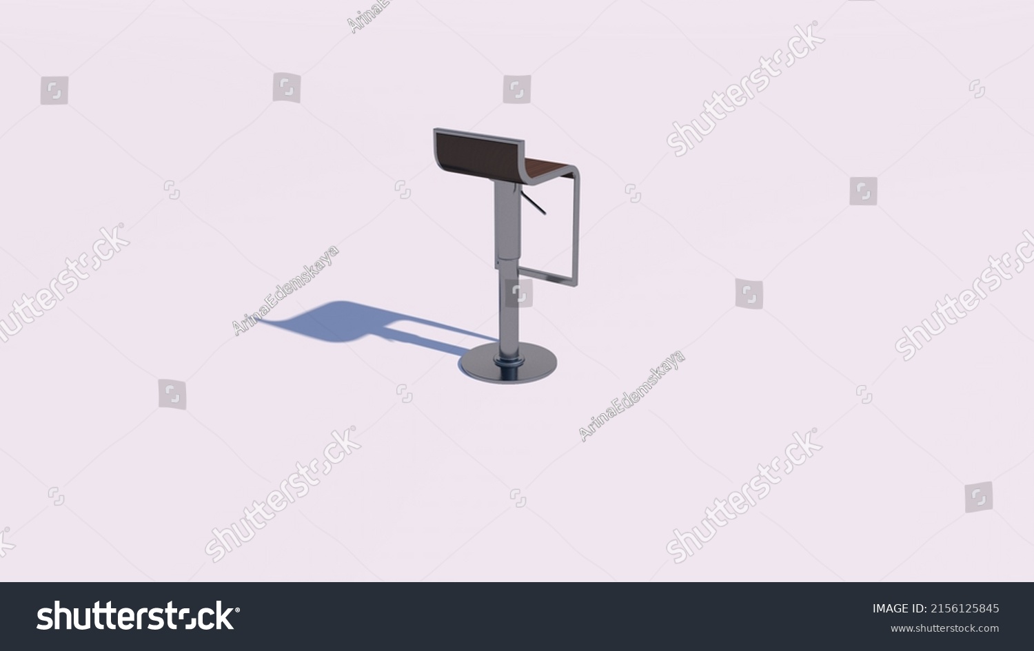 3d Rendering Bar Stool Model Stock Illustration 2156125845 | Shutterstock