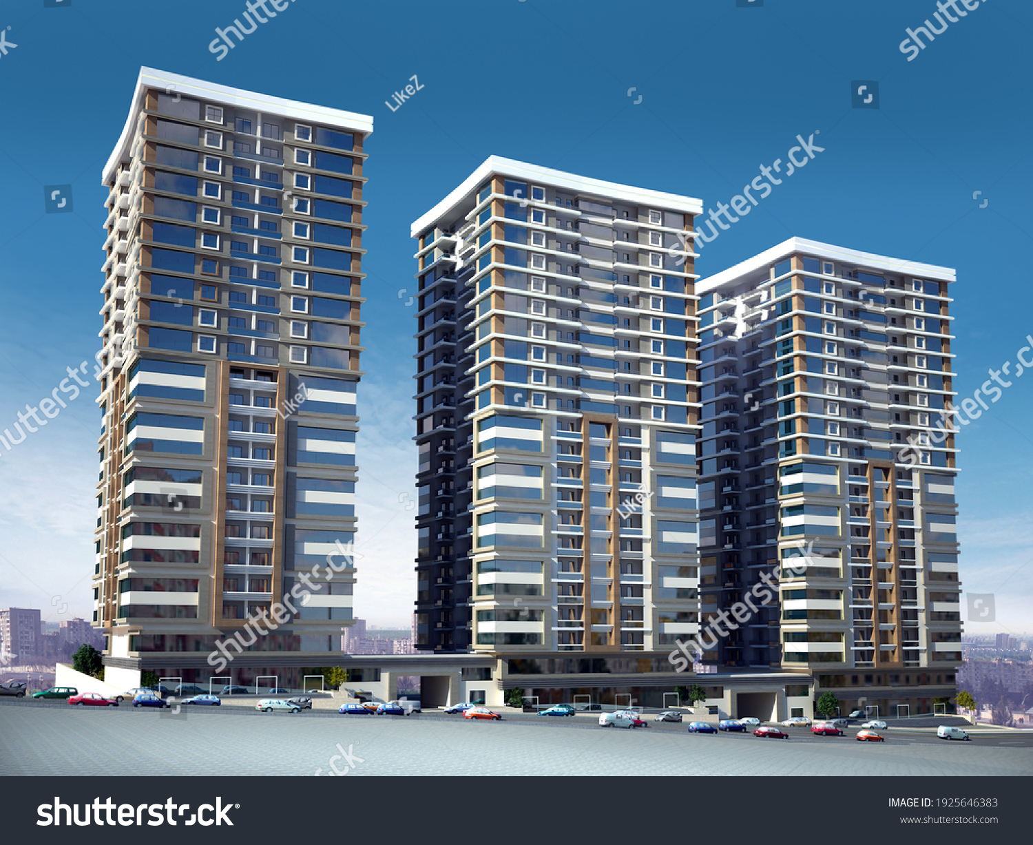 3d Rendering 3d Image Render Building Stock Illustration 1925646383