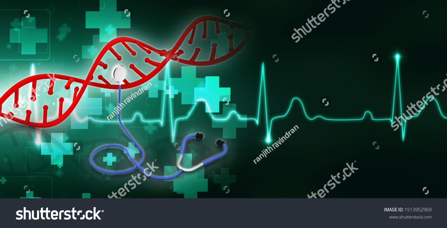3d Rendering Dna Structure Stethoscope 스톡 일러스트 1513952969 | Shutterstock
