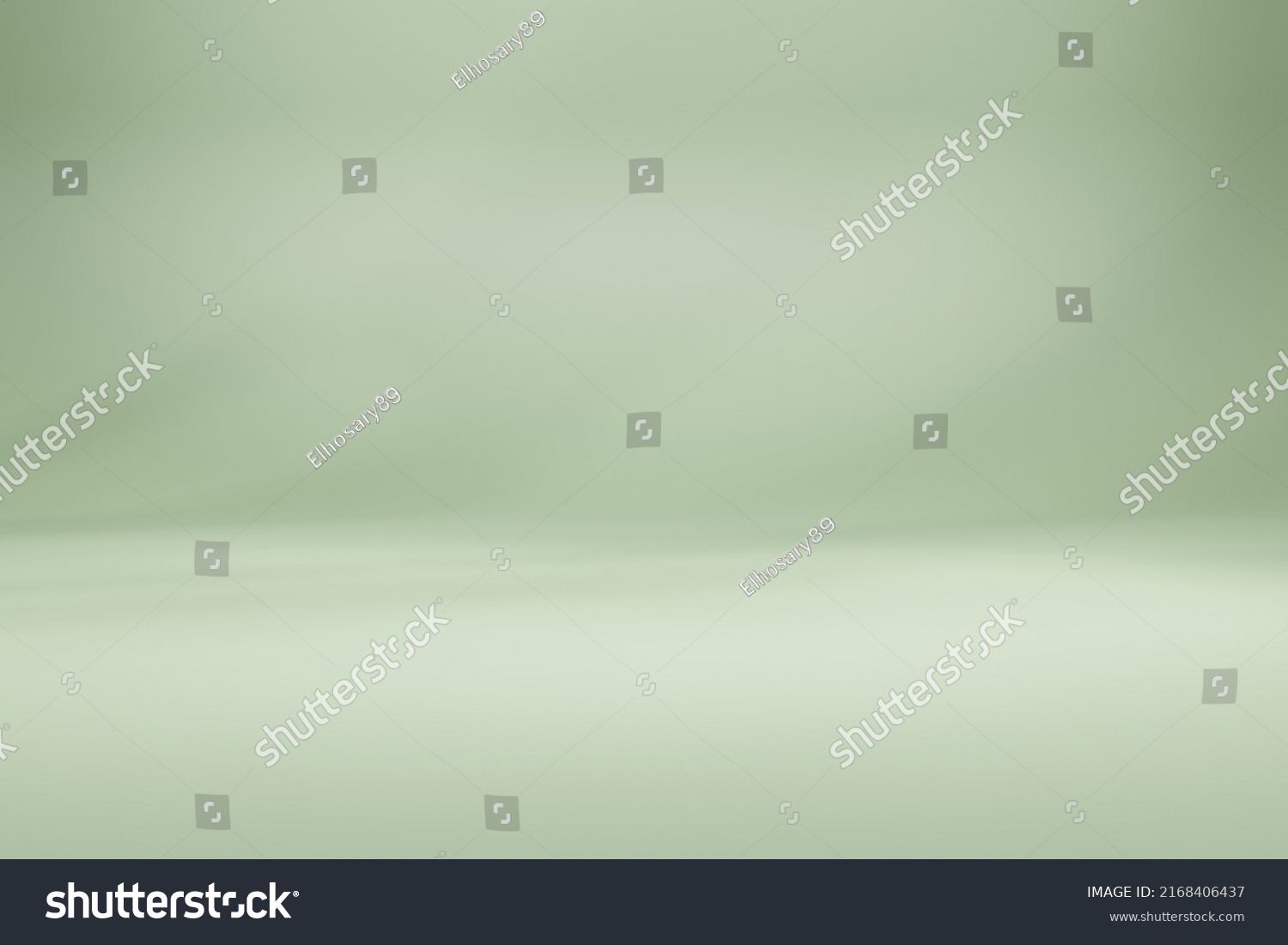 3d Rendering Empty Background Green Studio Stock Illustration ...