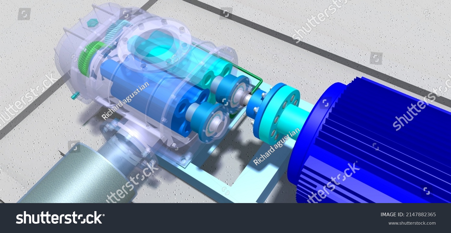 3d Rendering Illustration Root Blower Stock Illustration 2147882365 ...