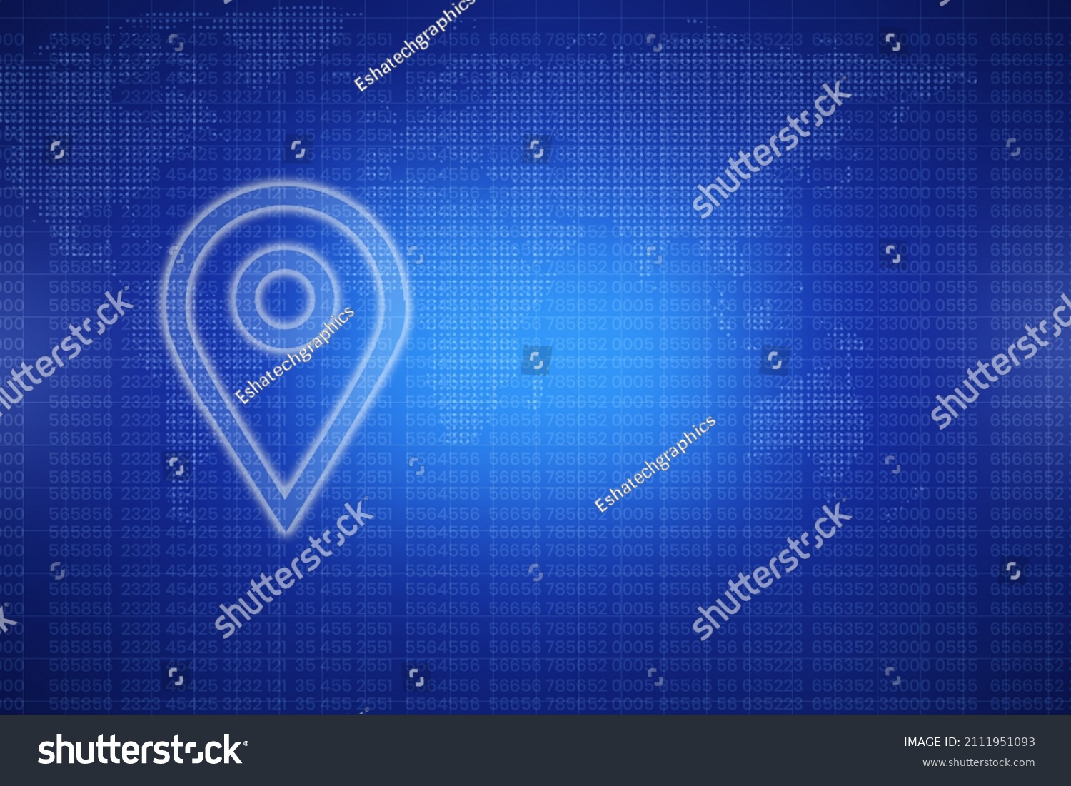 2d Rendering Navigation Background Worldmap Concept Stock Illustration ...