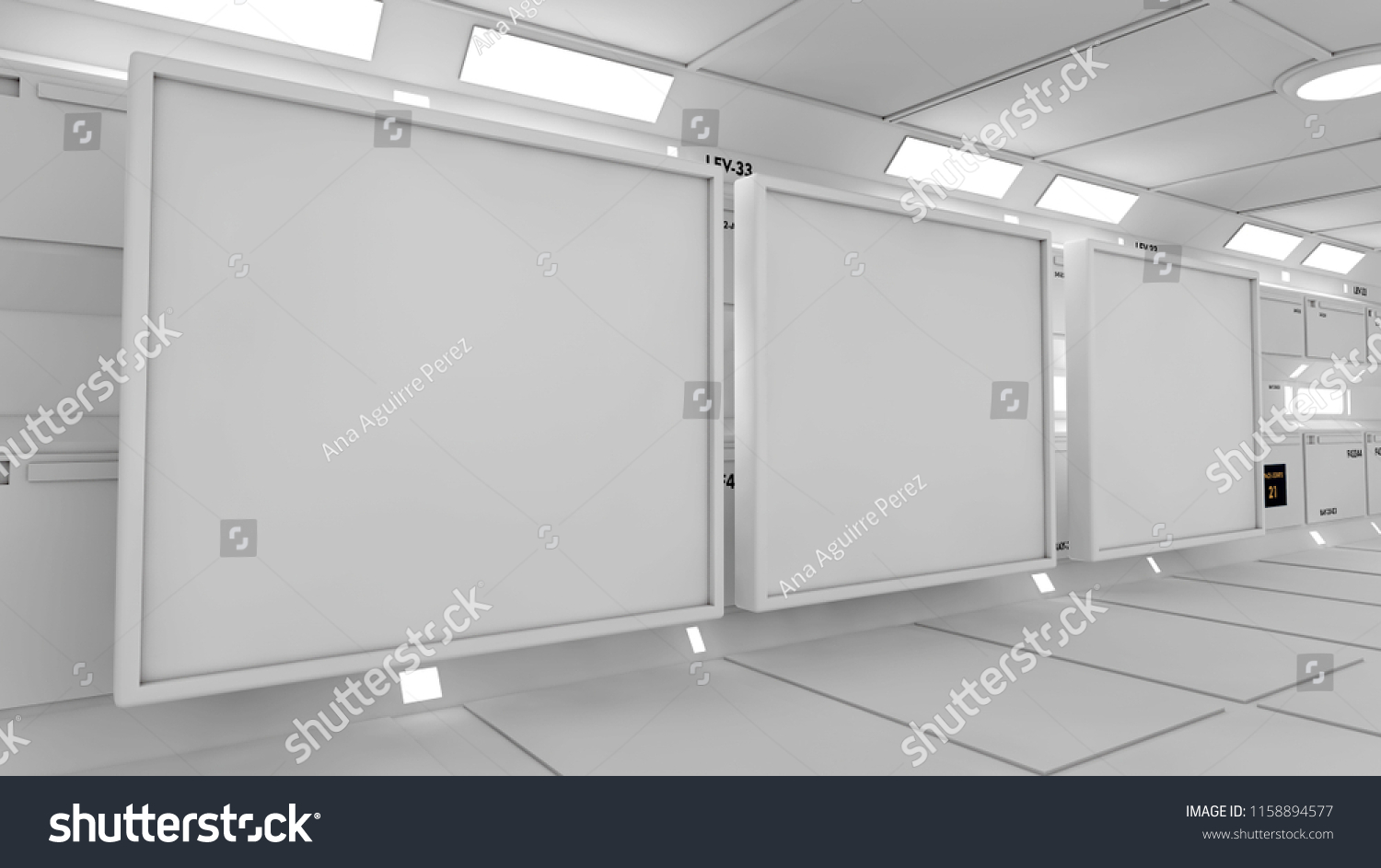 3d Rendering Wall Panel Frame Stock Illustration 1158894577 | Shutterstock
