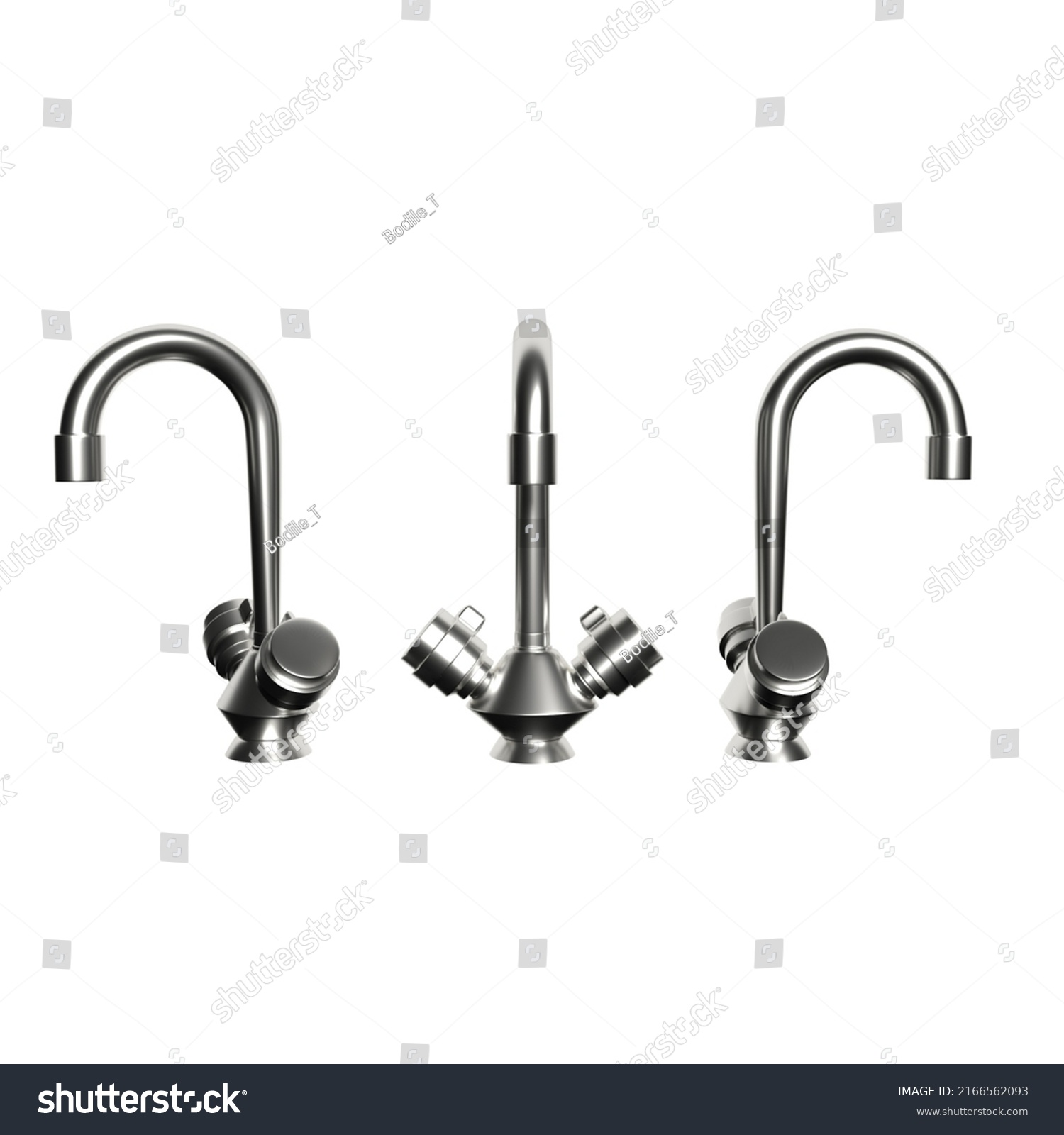 3d Rendering Water Tap Multiple Angles Stock Illustration 2166562093 ...