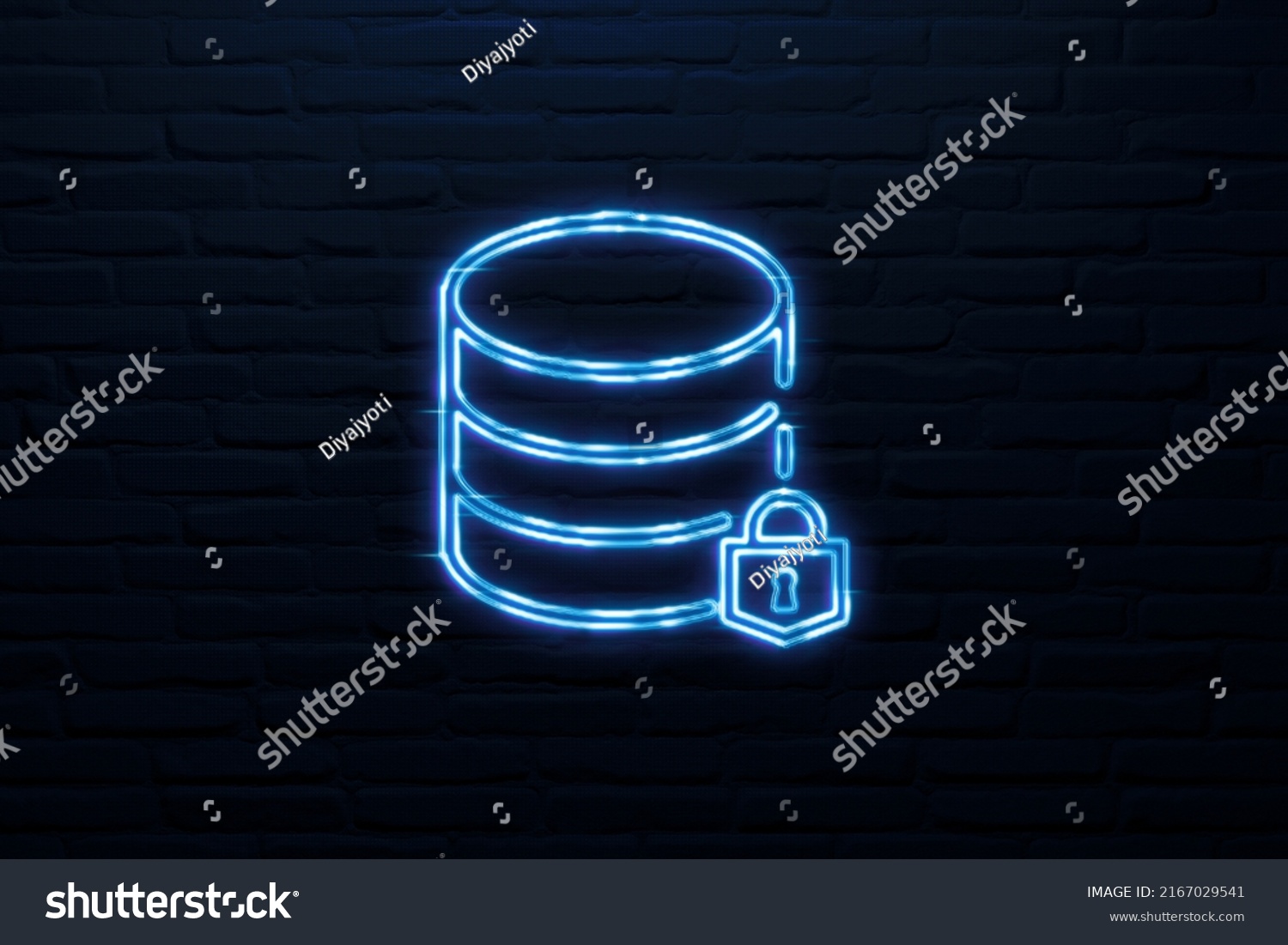 3d Secure Database Server Icon Neon Stock Illustration 2167029541 ... 3d Secure Database Server Icon Neon Stock Illustration 2167029541 ...