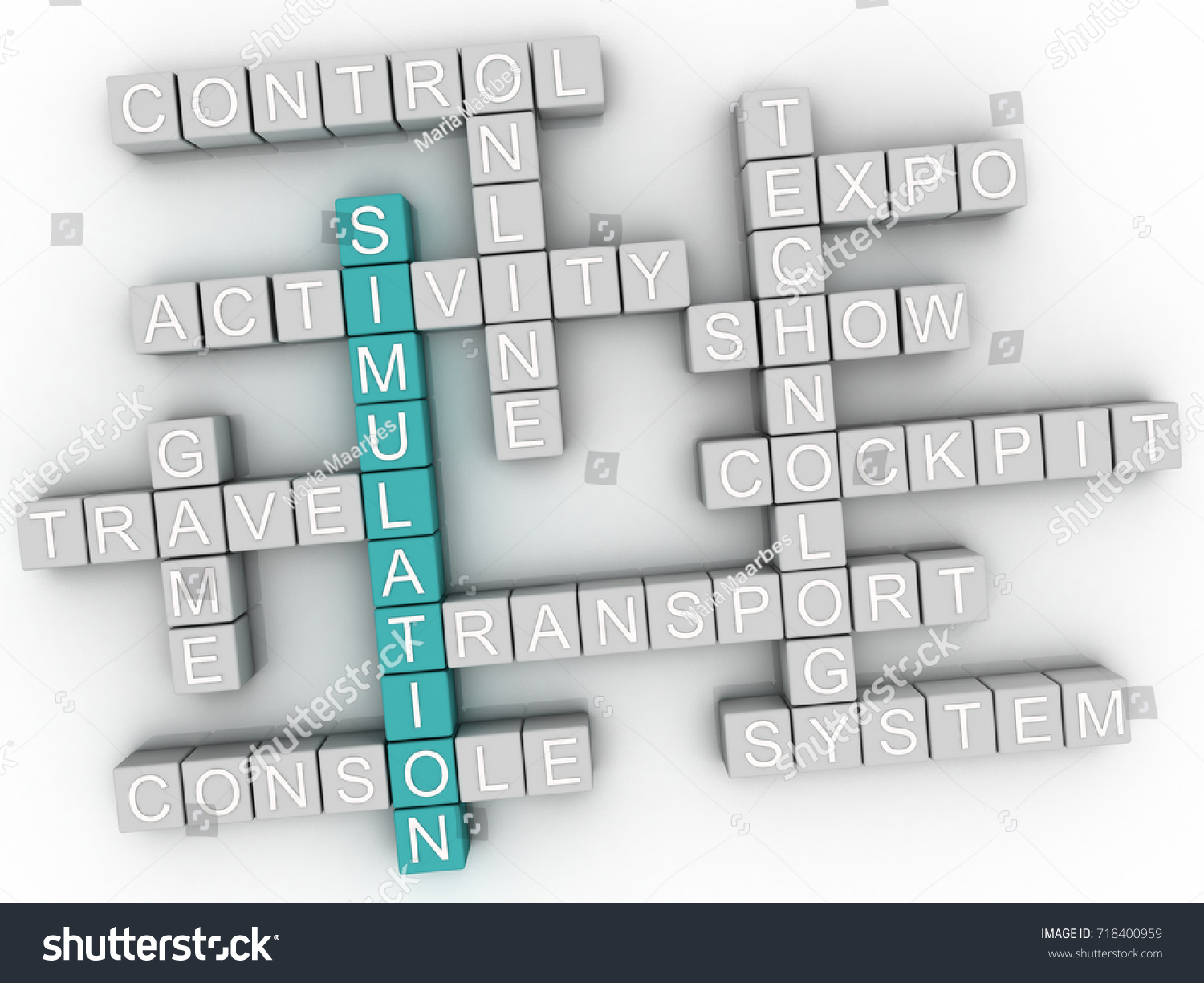 3d Simulation Concept Word Cloud 스톡 일러스트 718400959 | Shutterstock