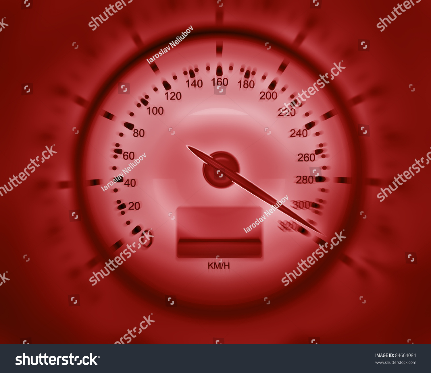 3d Speedometer Red Rendering High Resolution Stock Illustration ...