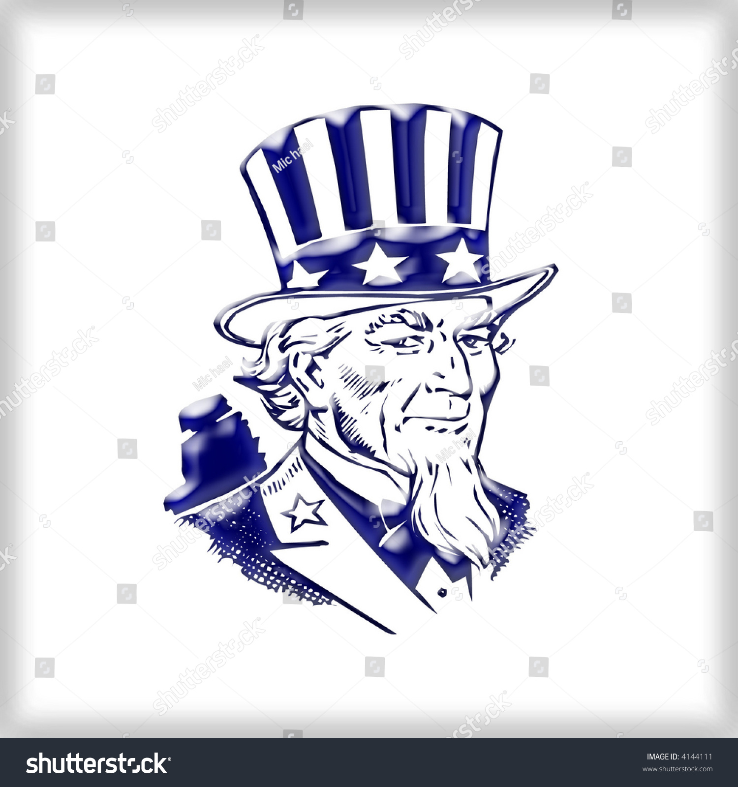 3d Uncle Sam Stock Photo 4144111 : Shutterstock