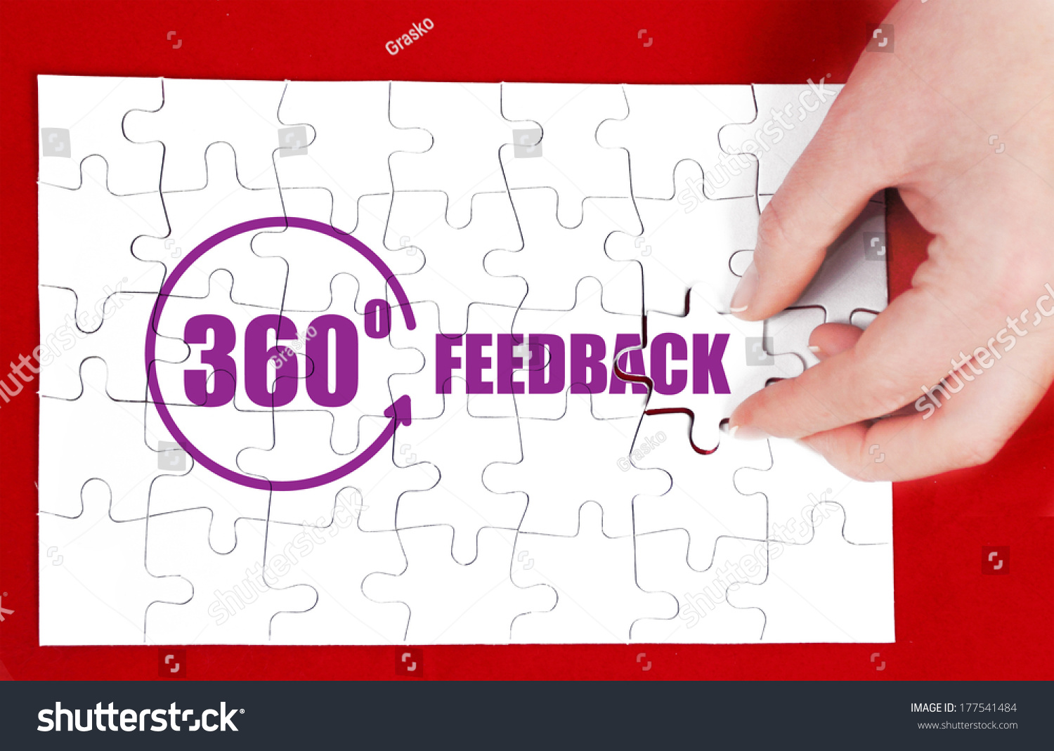 360 Degrees Feedback Concept Foto Stok 177541484 | Shutterstock