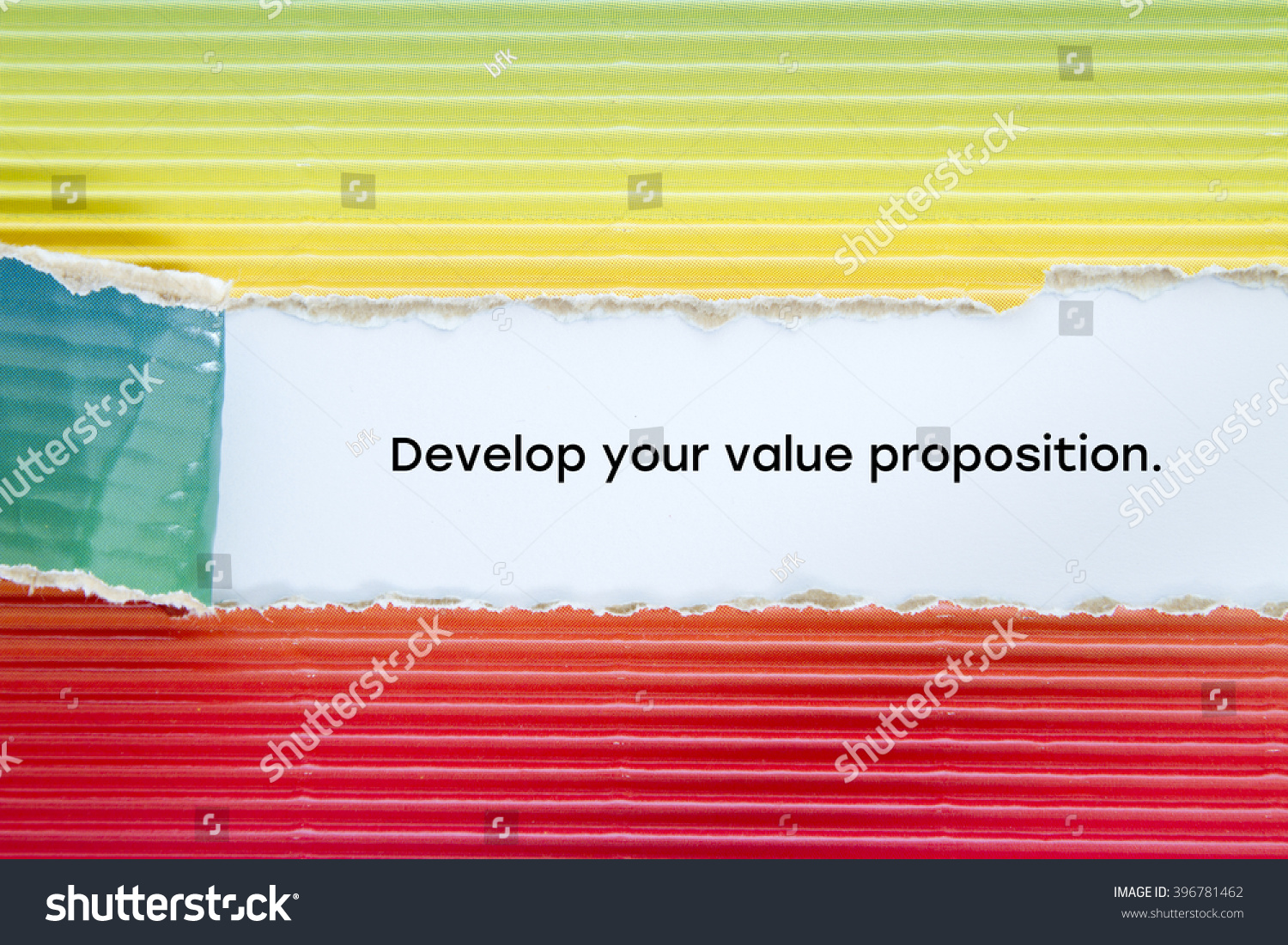 Develop Your Value Proposition Slogan Written Stock Photo (Edit Now ...