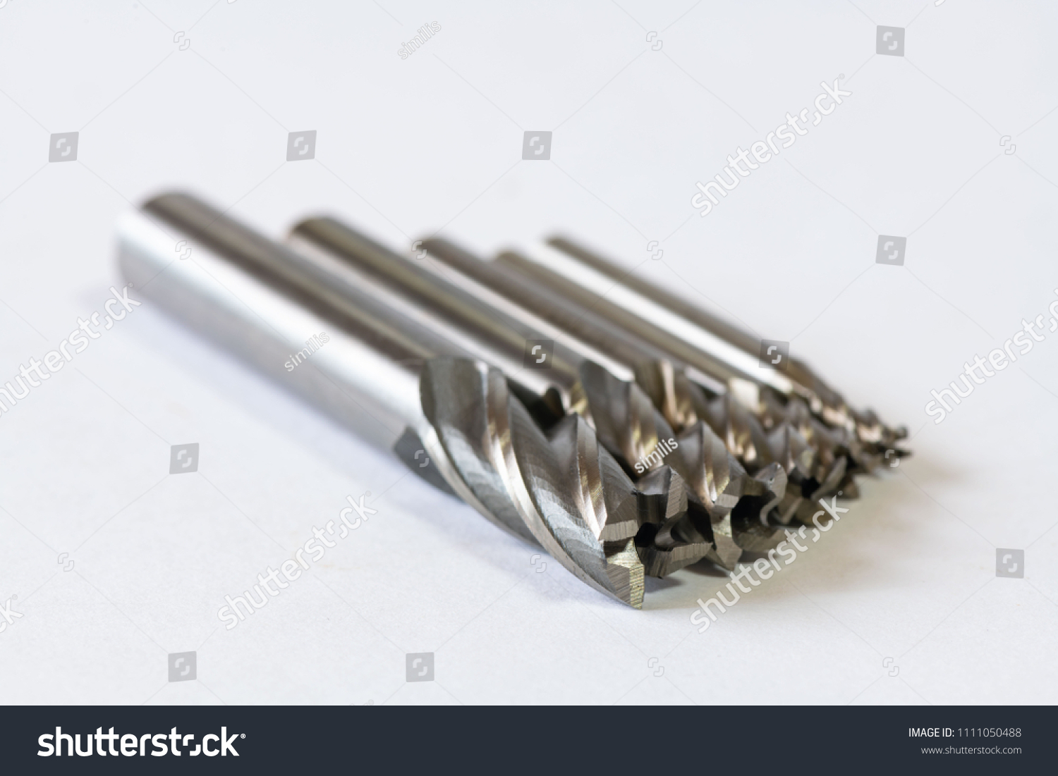 5 End Mills Cutting Processing Stock Photo 1111050488 | Shutterstock