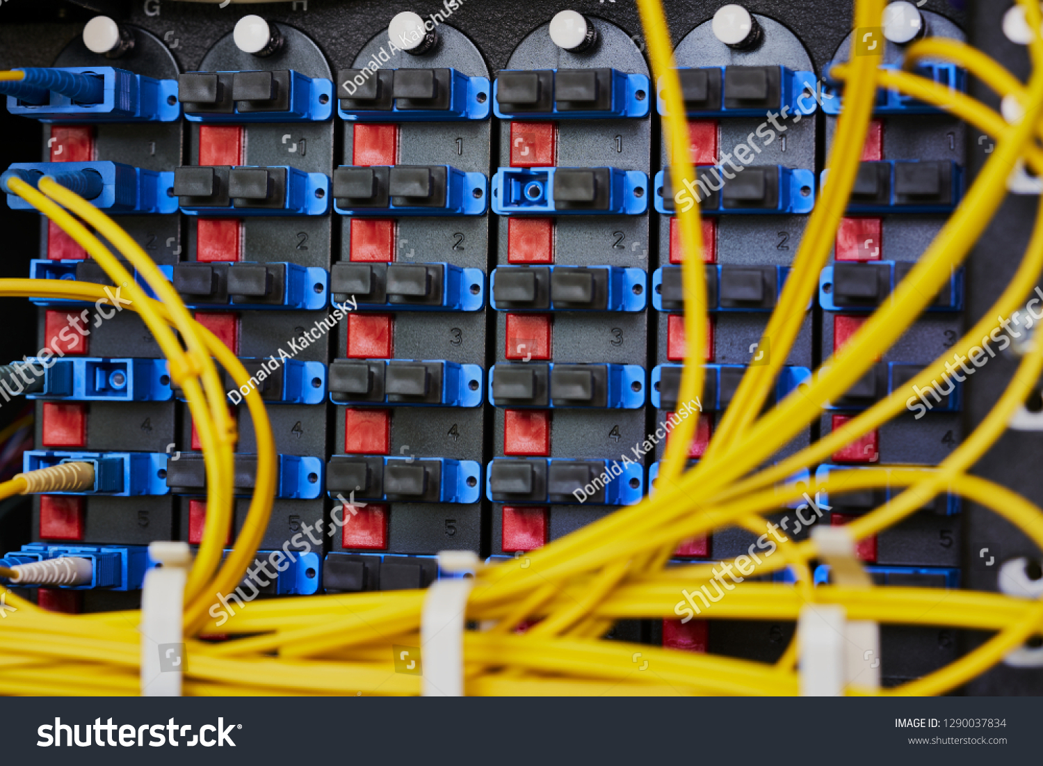 Fiber Patch Cross Connect Panel Stock Photo 1290037834 | Shutterstock