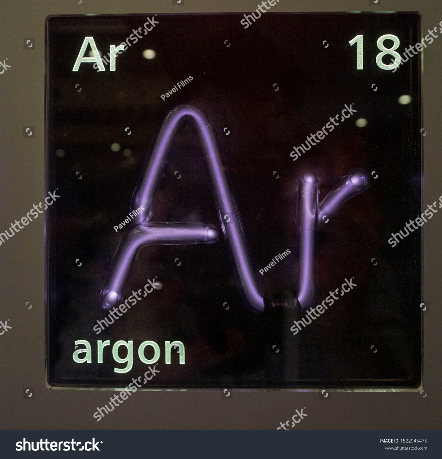 Periodic Table Element 18 Argon Stock Photo (Edit Now) 1522945475