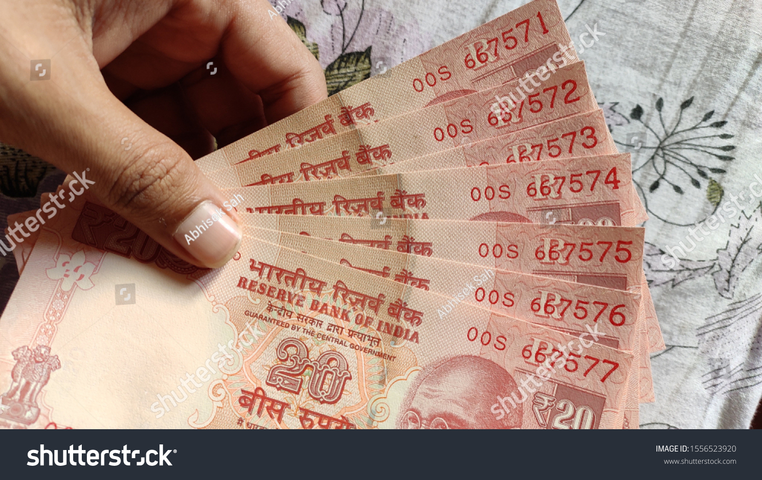 20 Rupees Old Note Which Serial Stock Photo (Edit Now) 1556523920