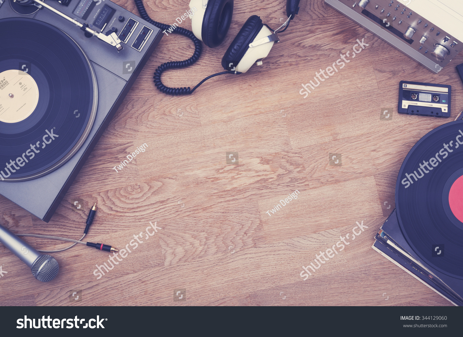 1980s Stereo Set Hero Header Stock Photo (Edit Now) 344129060