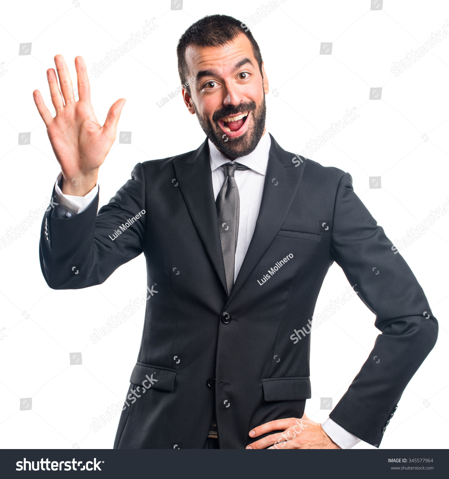 Saluting Stock Photo 345577964 : Shutterstock