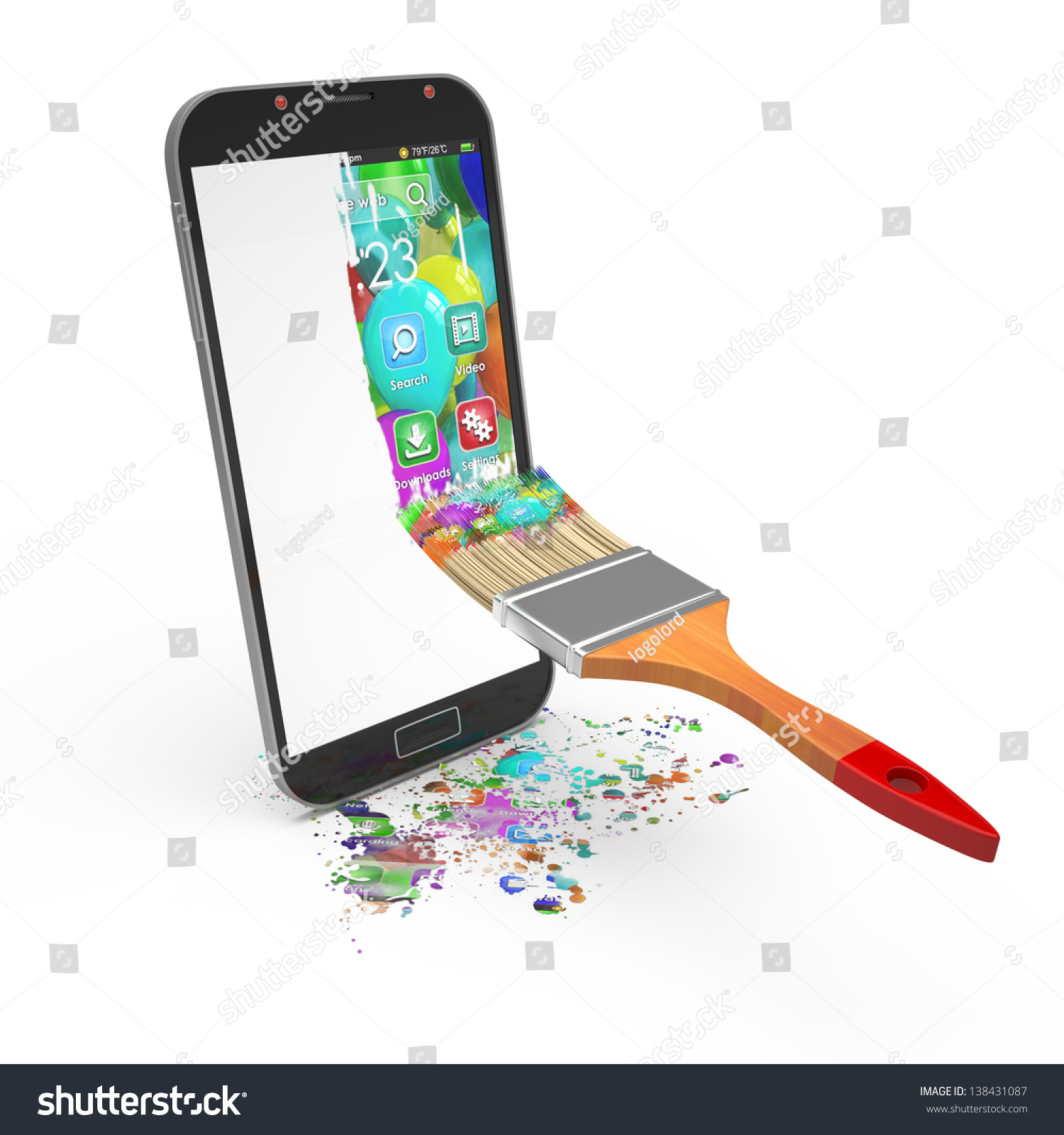 Smartphone Interface Design Concept Stock Illustration 138431087
