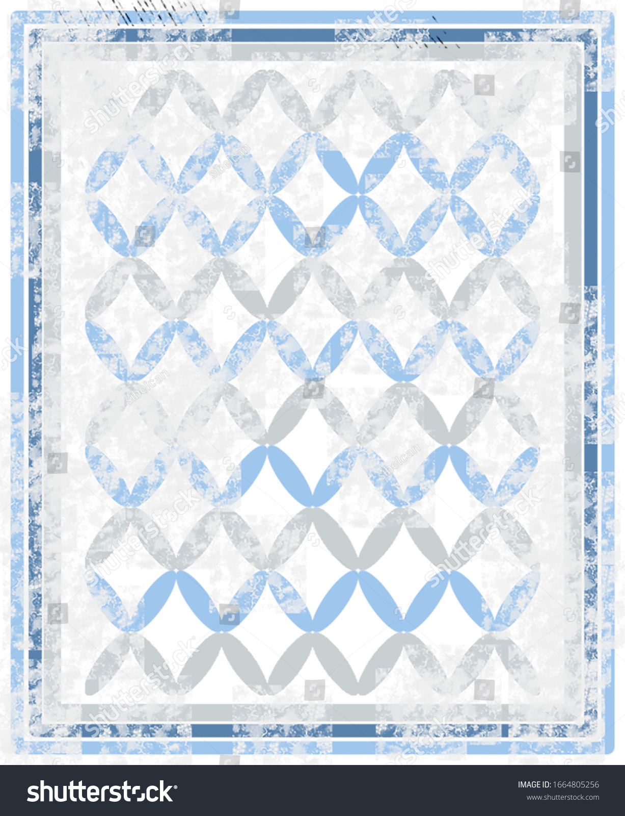 Tumbled Woven Pattern Drawing Pattern Stock Illustration 1664805256 ...