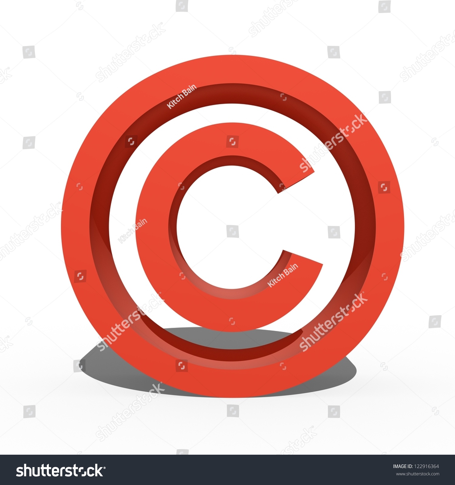 3d Copyright Symbol Isolated Against White Stock Illustration 122916364 3d Copyright Symbol Isolated Against White Stock Illustration 122916364