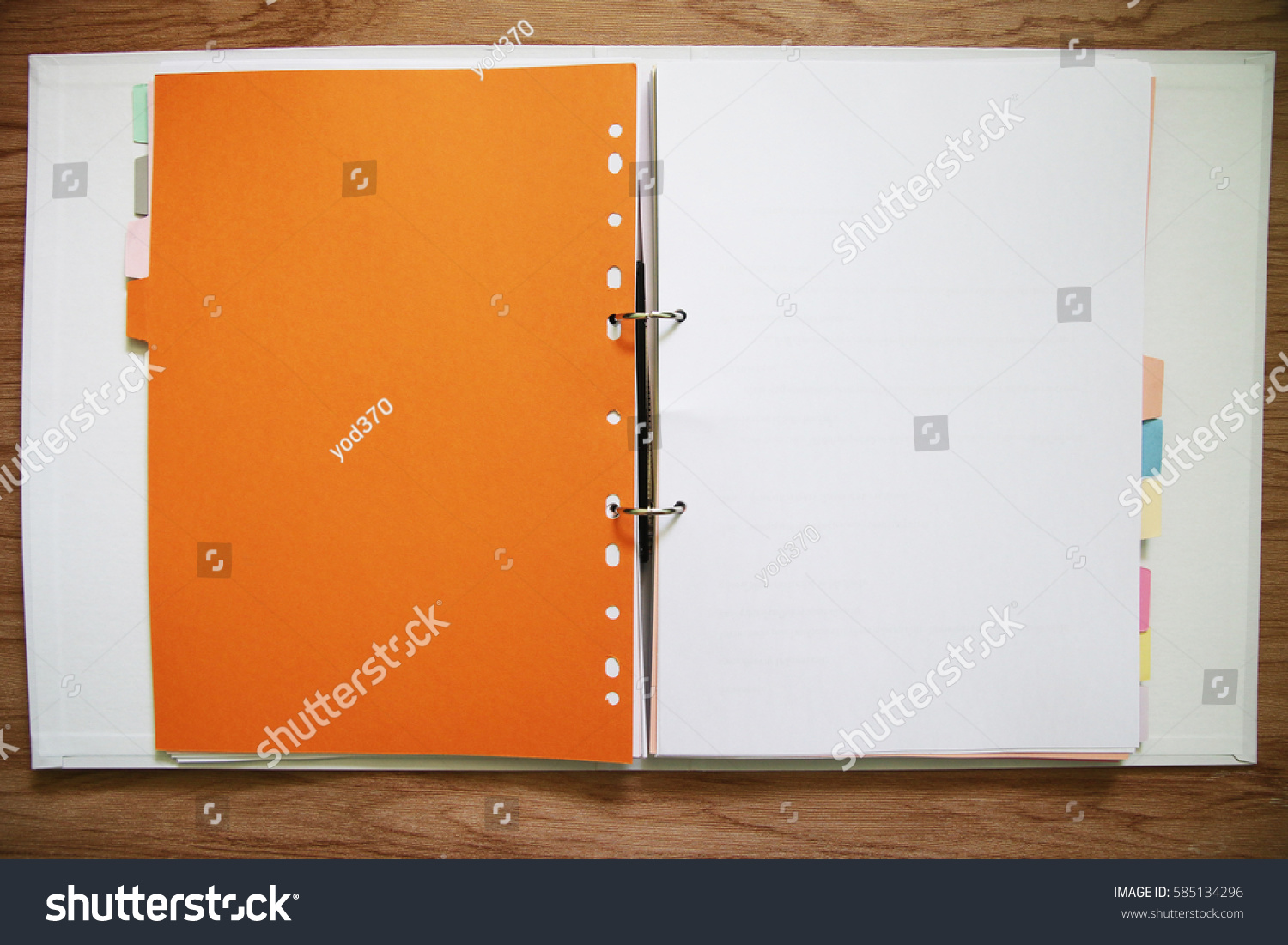 File Folder Documents Important Document Stock Photo 585134296 ...