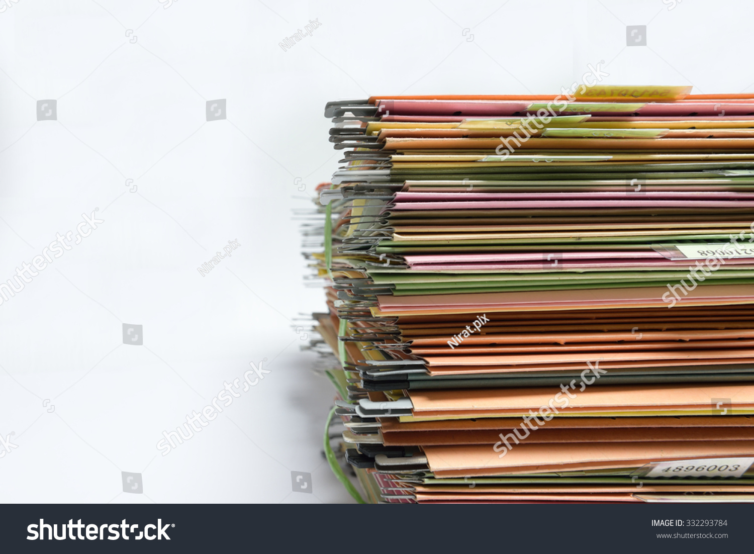 File Folder Documents Important Documentisolated Background Stock Photo ...