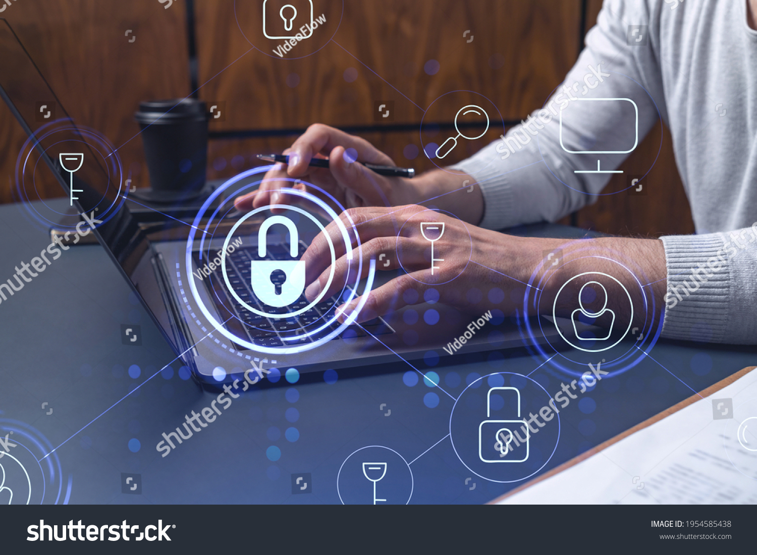 Programmer Typing Code On Keyboard Protect Stock Photo 1954585438 ... Programmer Typing Code On Keyboard Protect Stock Photo 1954585438 ...