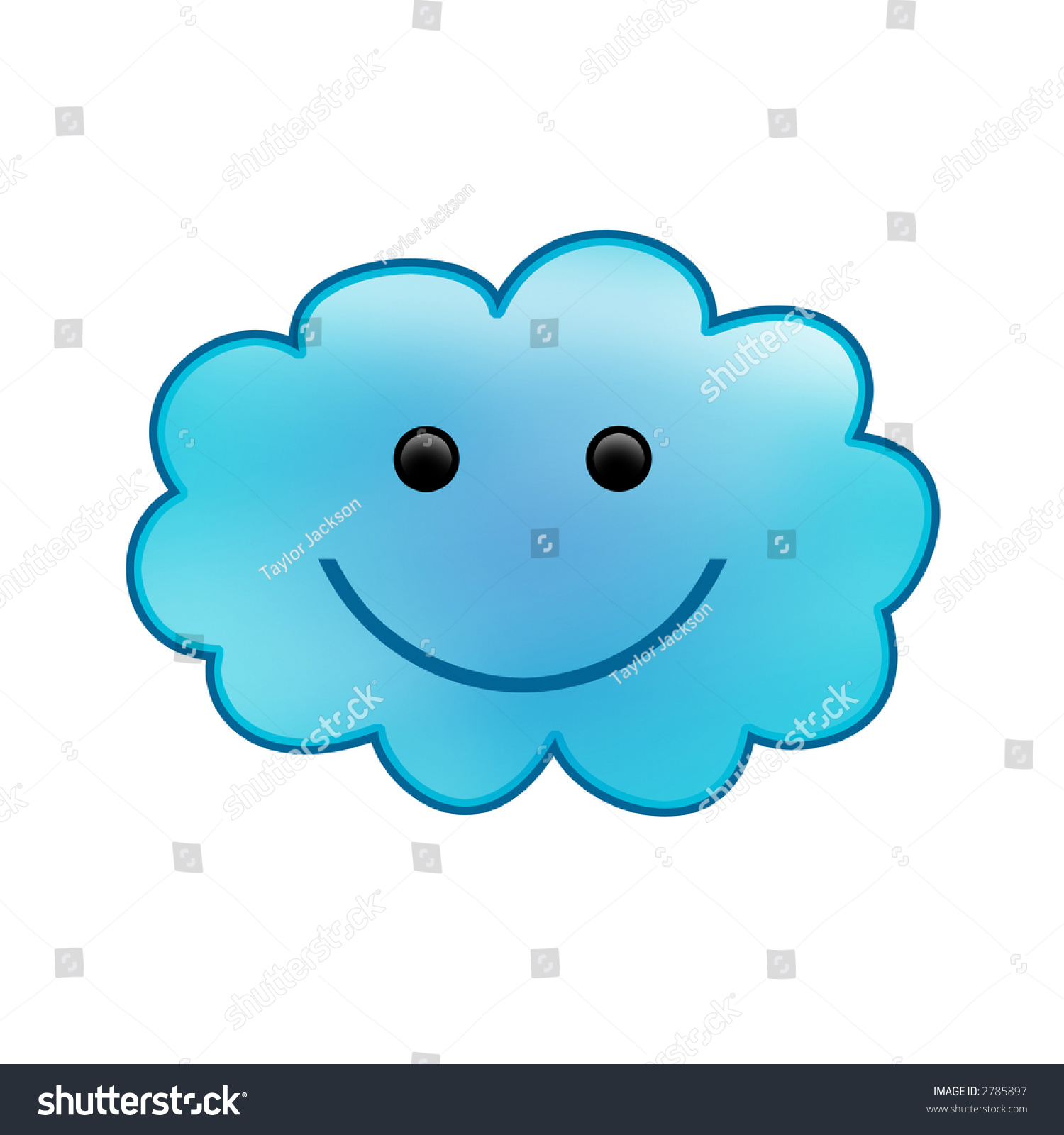 Smiling Cloud Stock Illustration 2785897 - Shutterstock