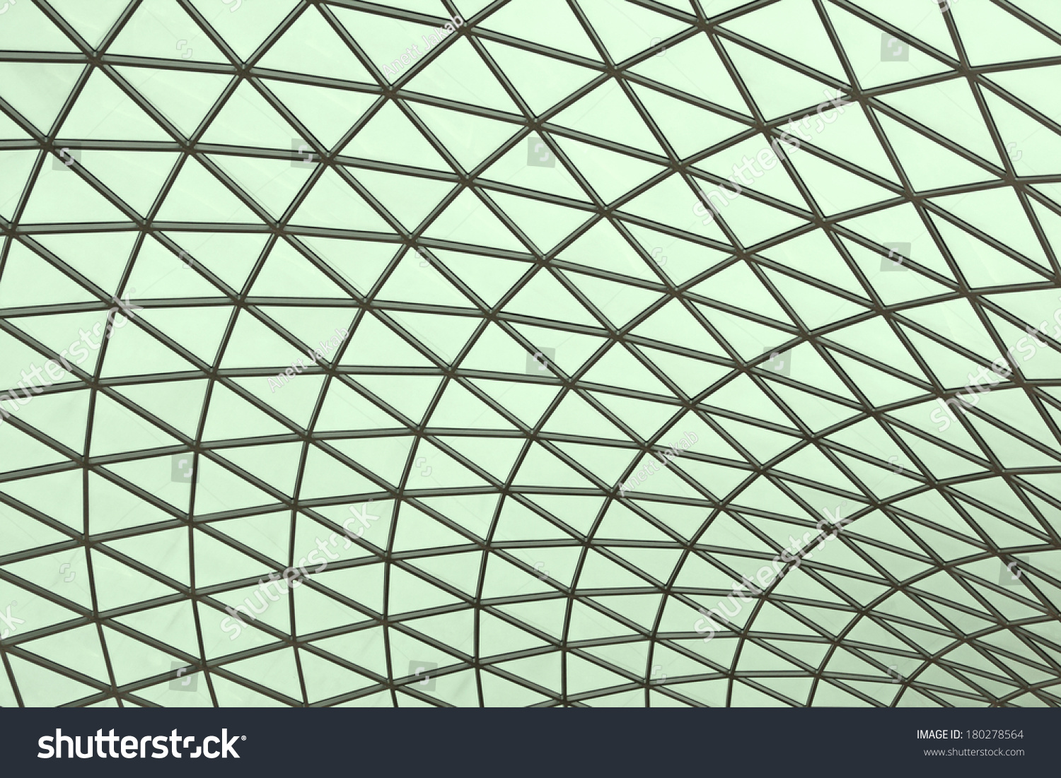 Triangular Mesh Roof Truss Stock Photo (Edit Now) 180278564