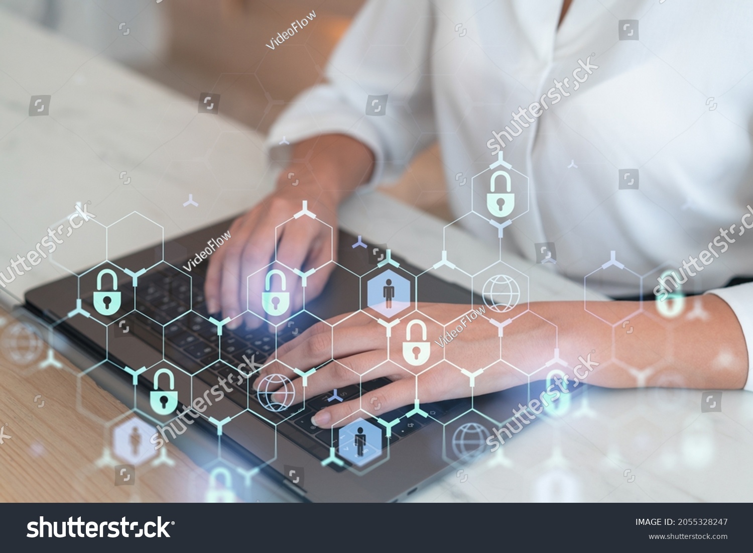 Woman Programmer Typing Code On Computer Stock Photo 2055328247 ... Woman Programmer Typing Code On Computer Stock Photo 2055328247 ...