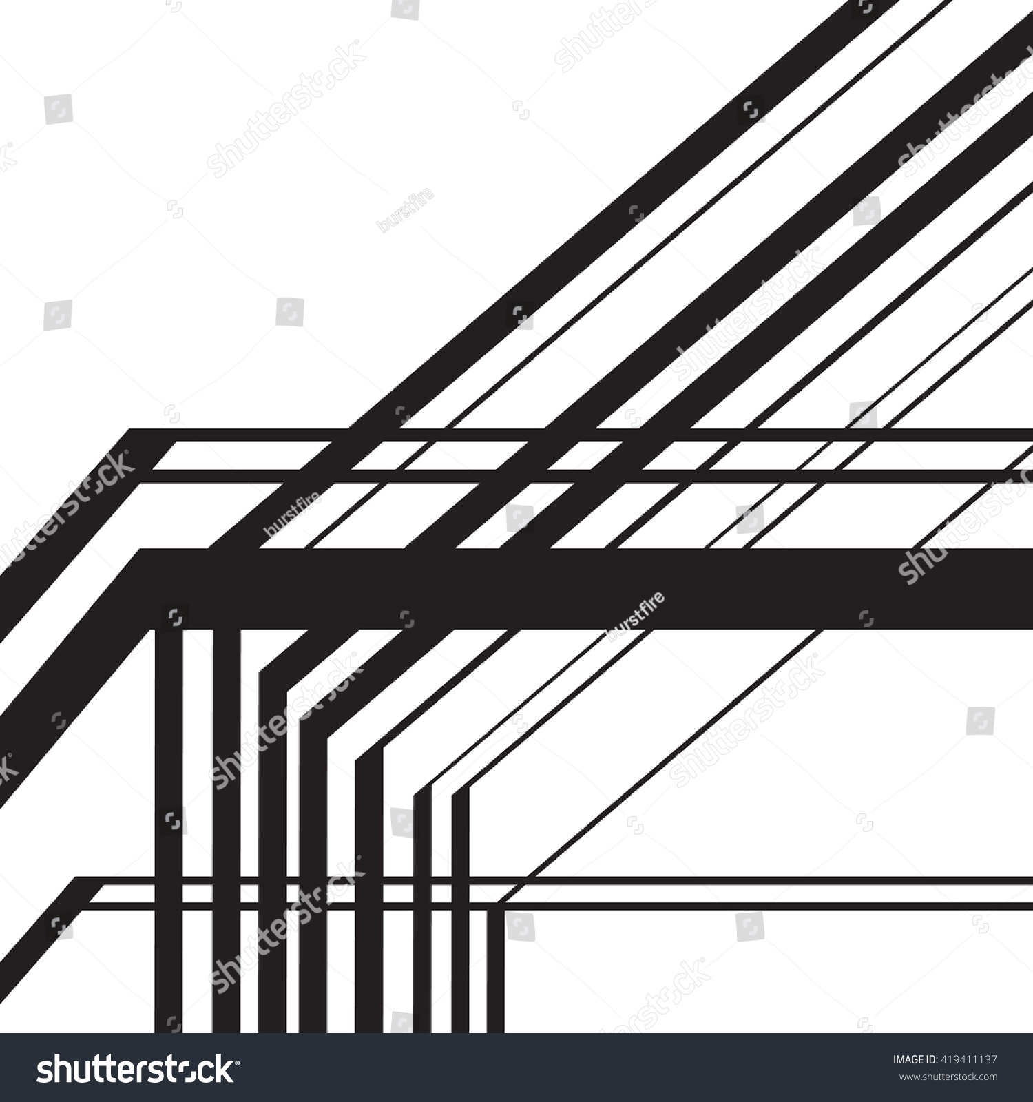 Abstract Black Lines Background Design Elements Stock Illustration ...