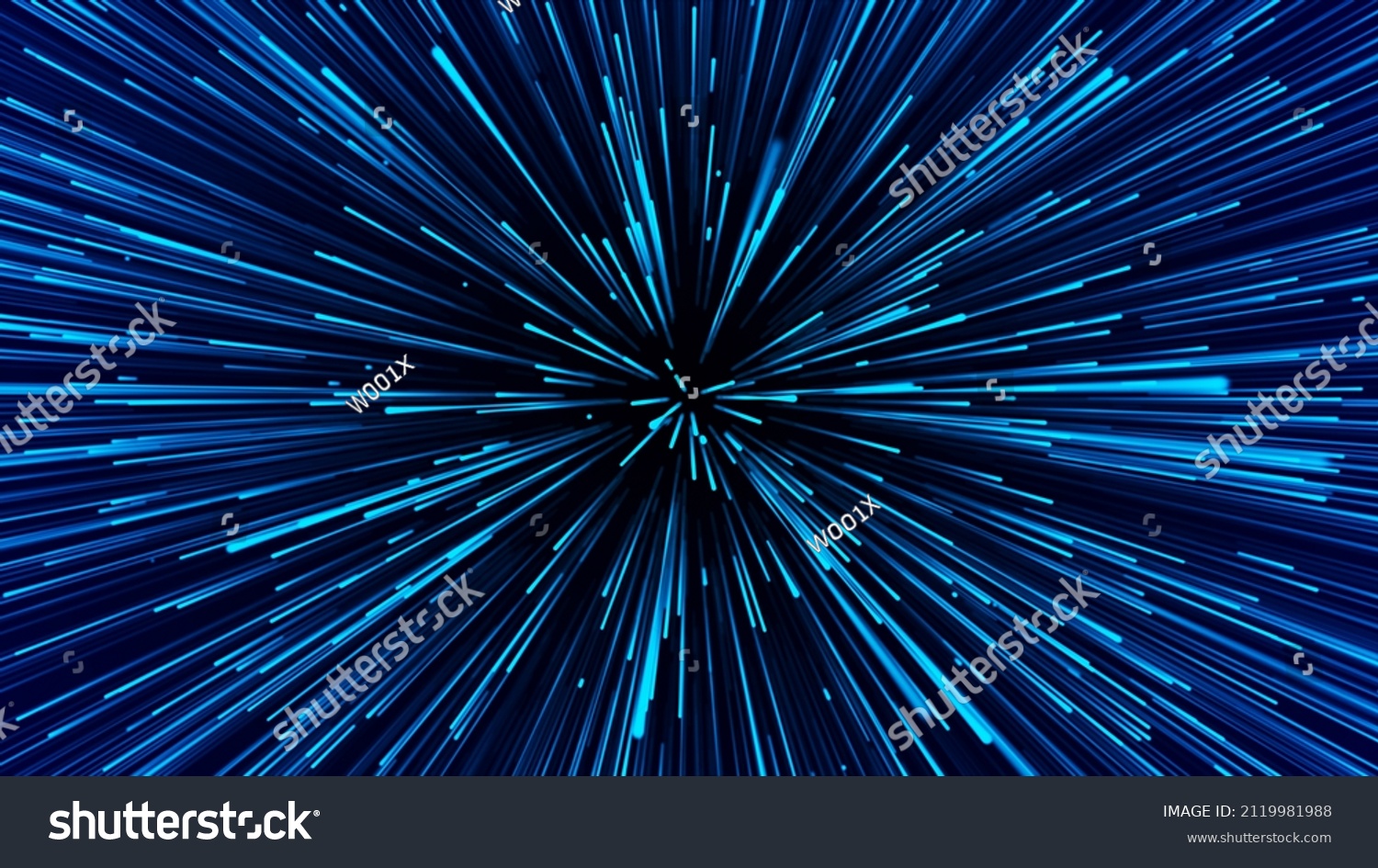 Abstract Data Flow Space Light Rays Stock Illustration 2119981988 ...
