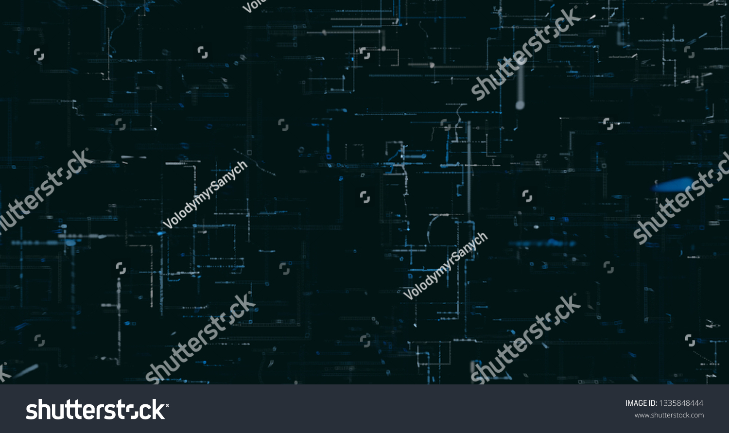 Abstract Digital Data Background Stock Illustration 1335848444 ...
