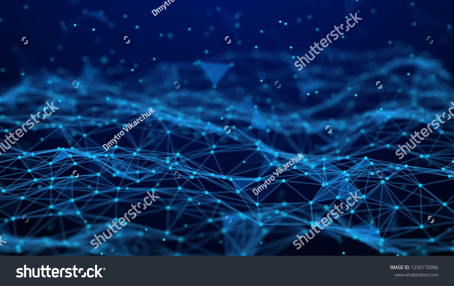 Abstract Technology Background Network Connection Artificial Stock ...