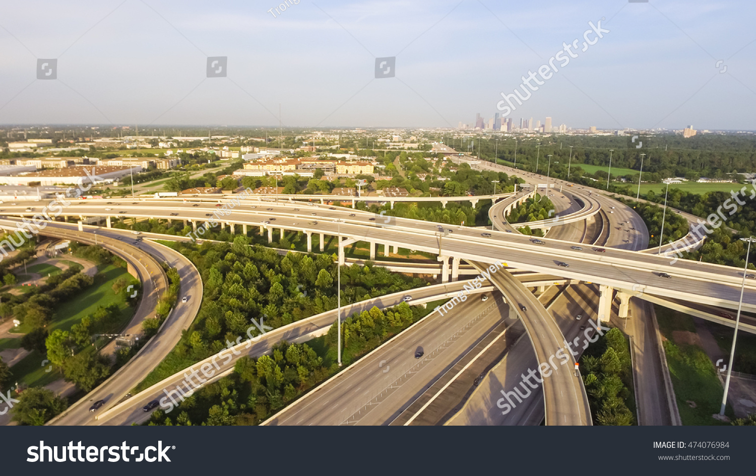 Aerial View Interstate 10 Katy Freeway Stock Photo (Edit Now) 474076984