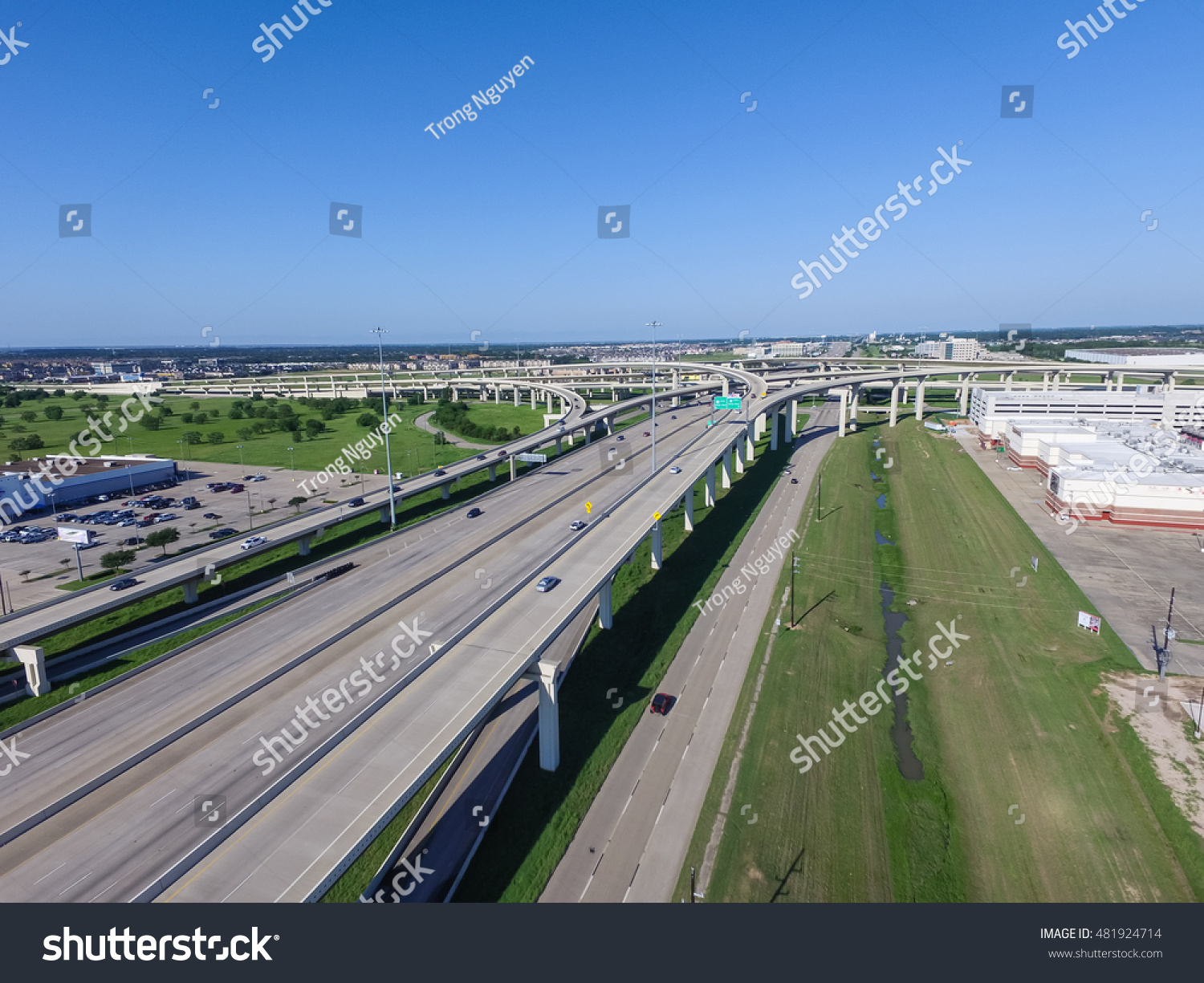 Aerial View Interstate 10 Katy Freeway Stock Photo 481924714 | Shutterstock