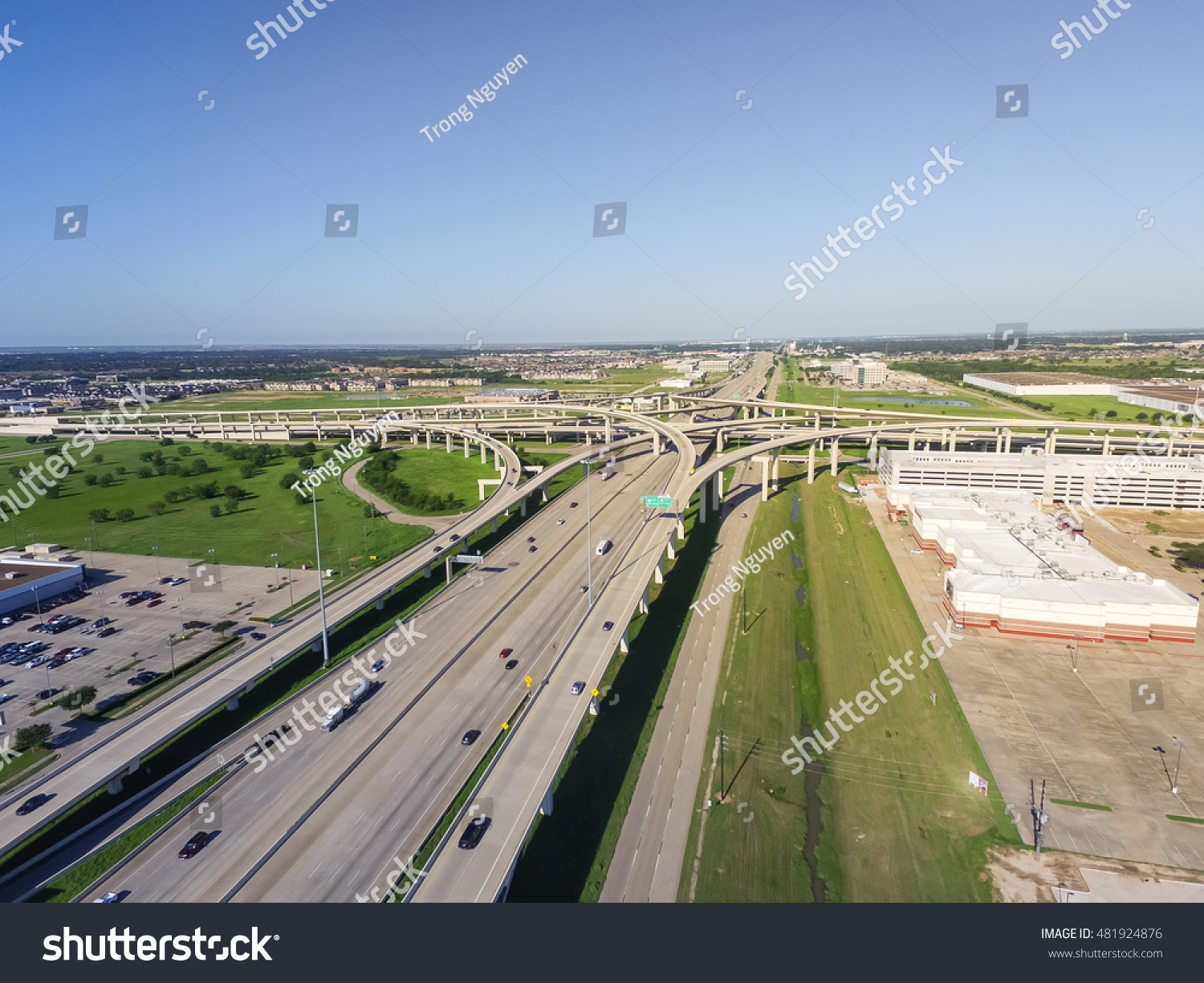 Aerial View Interstate 10 Katy Freeway Stock Photo 481924876 | Shutterstock