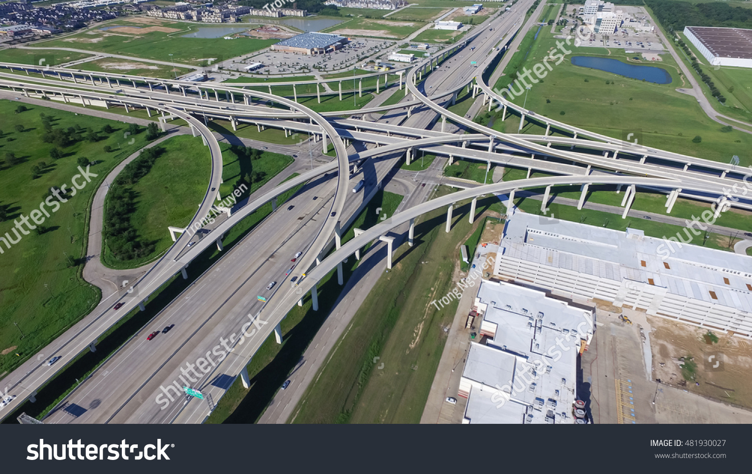 Aerial View Interstate 10 Katy Freeway Stock Photo 481930027 | Shutterstock