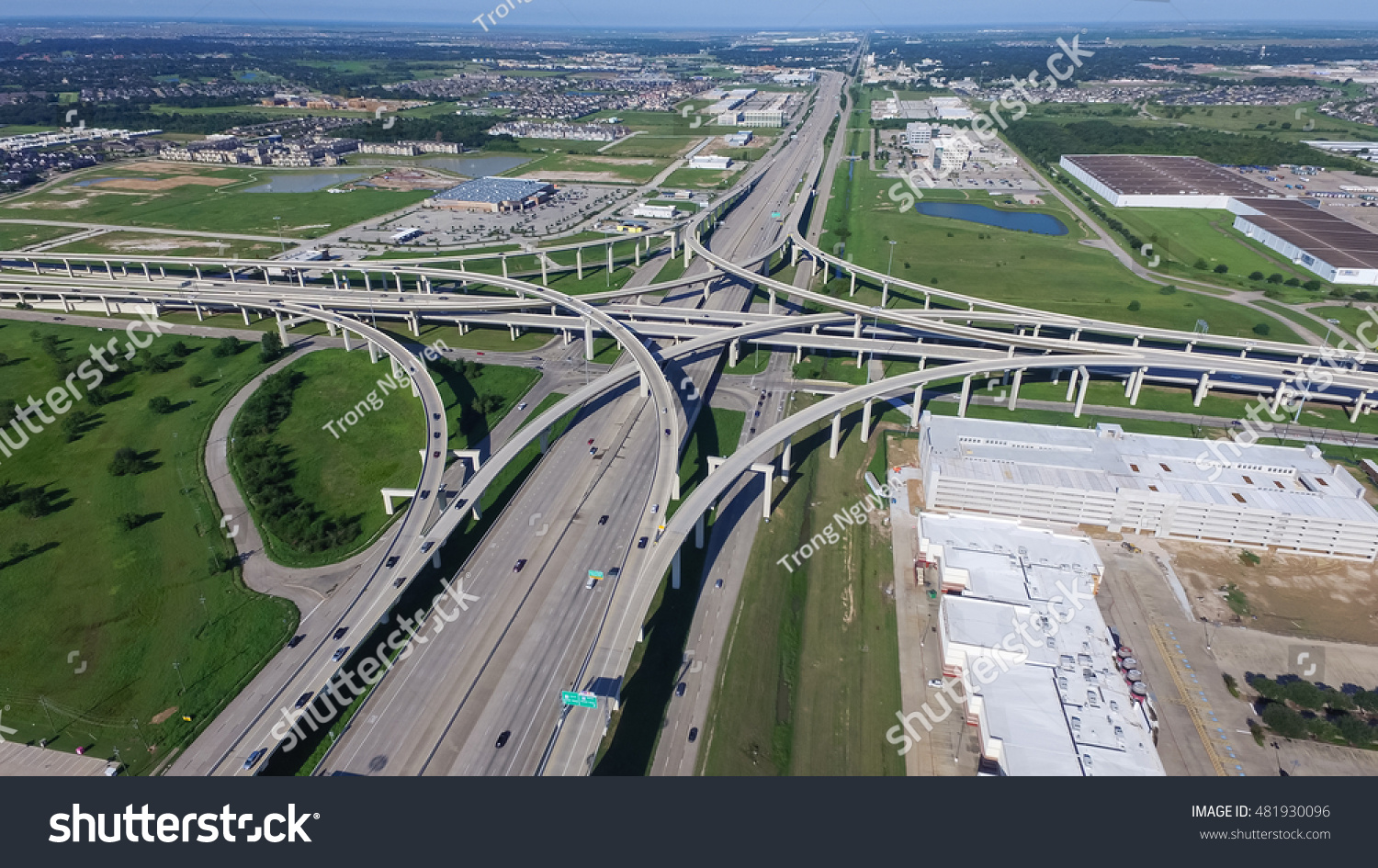 Aerial View Interstate 10 Katy Freeway Stock Photo 481930096 | Shutterstock