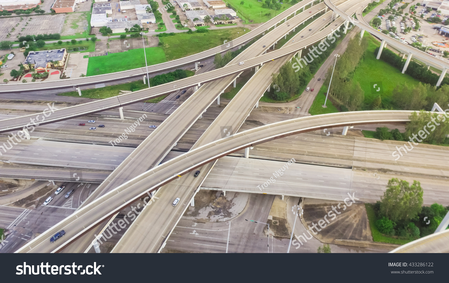 Aerial View Massive Highway Intersection Stack Stock Photo 433286122 ...