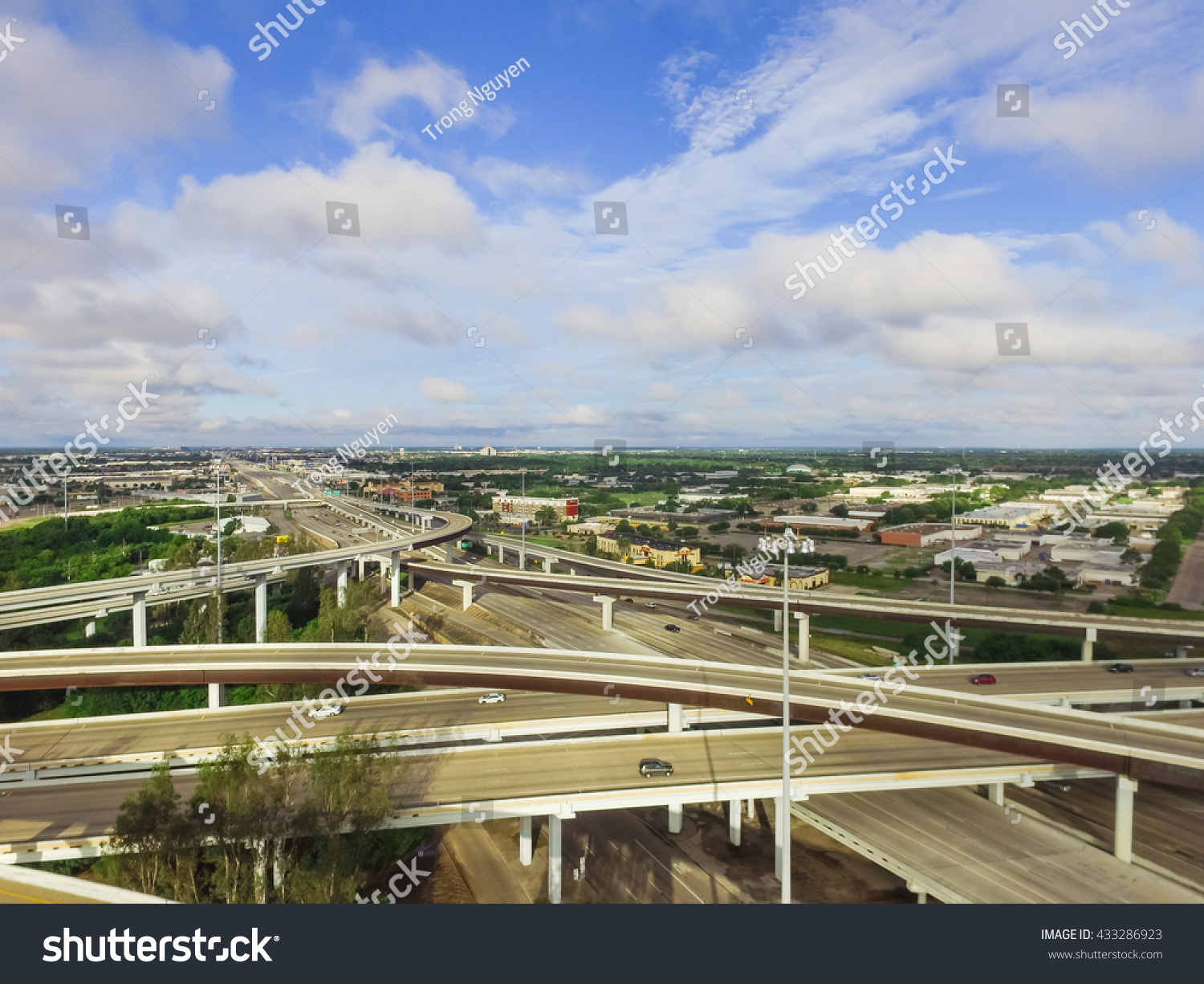 Aerial View Massive Highway Intersection Stack Stock Photo 433286923 ...