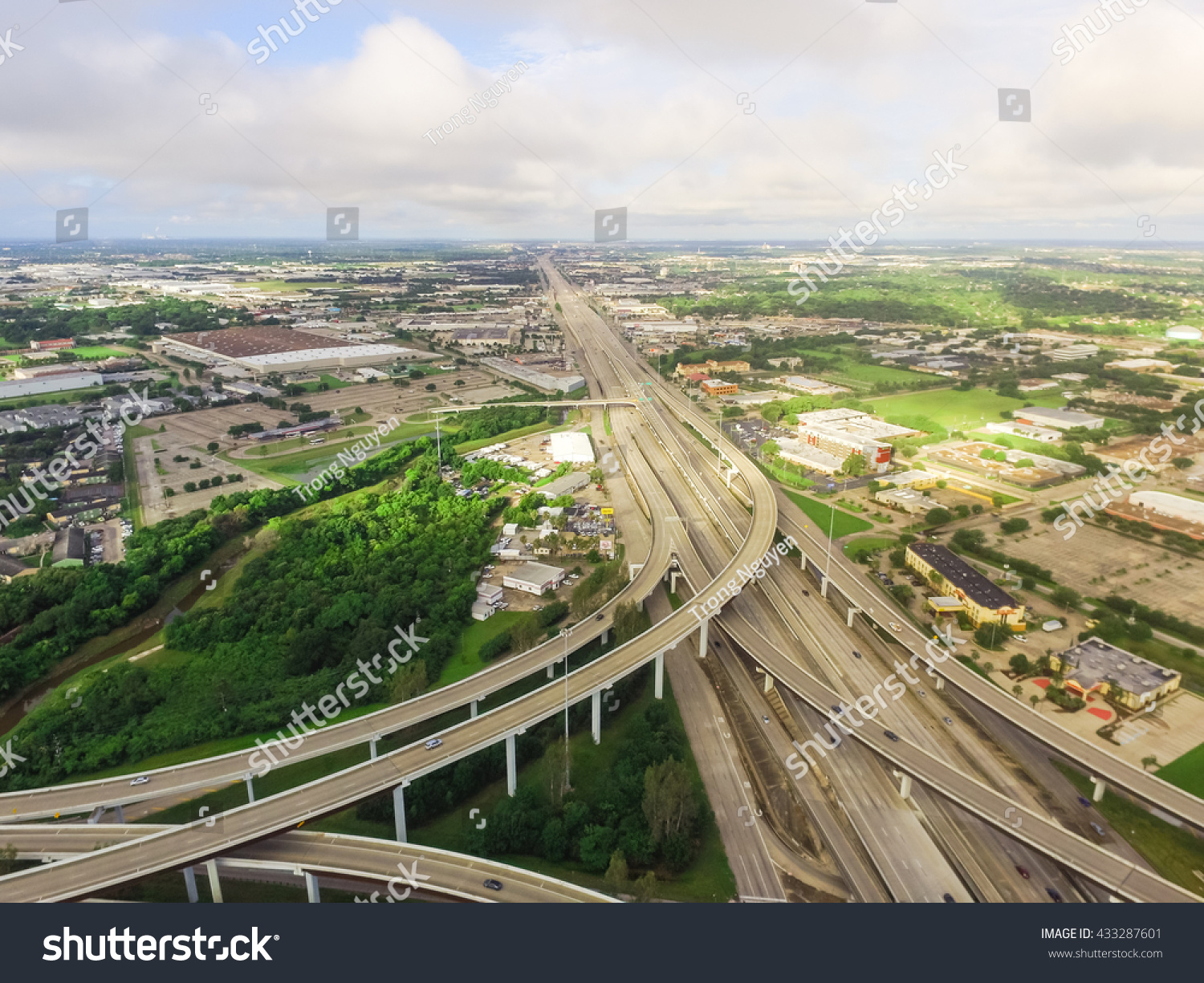 Aerial View Massive Highway Intersection Stack Stock Photo (Edit Now ...