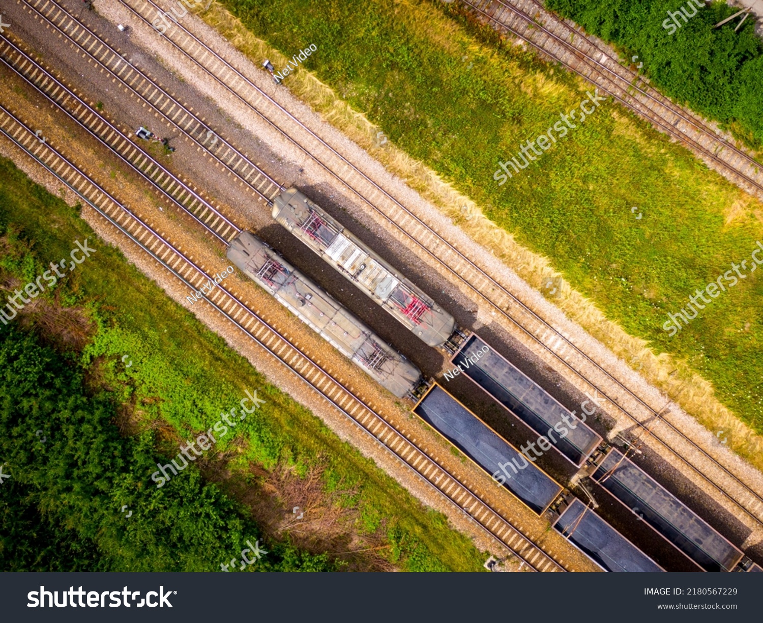 Aerial View Freight Train Wagons On Stock Photo 2180567229 | Shutterstock Aerial View Freight Train Wagons On Stock Photo 2180567229 | Shutterstock